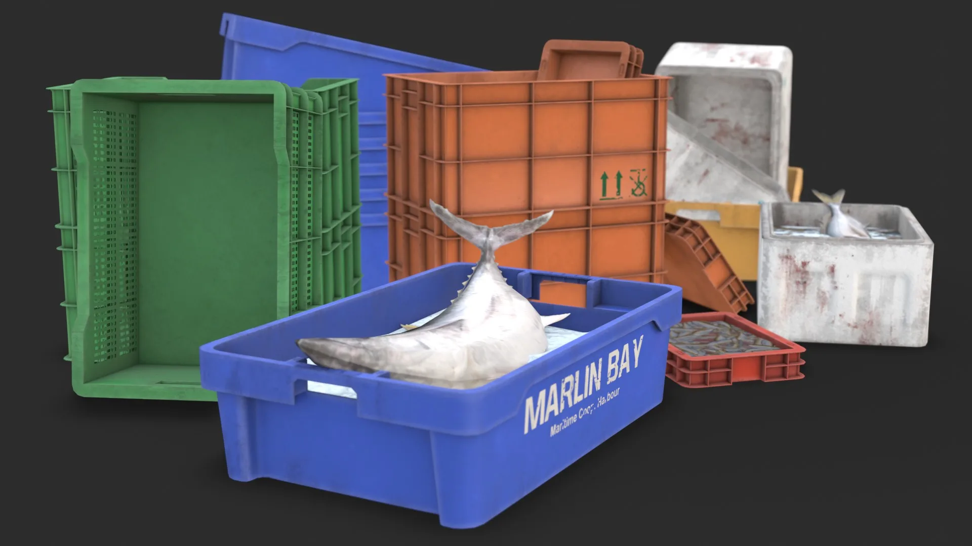 Fishing Plastic Crates - FlippedNormals
