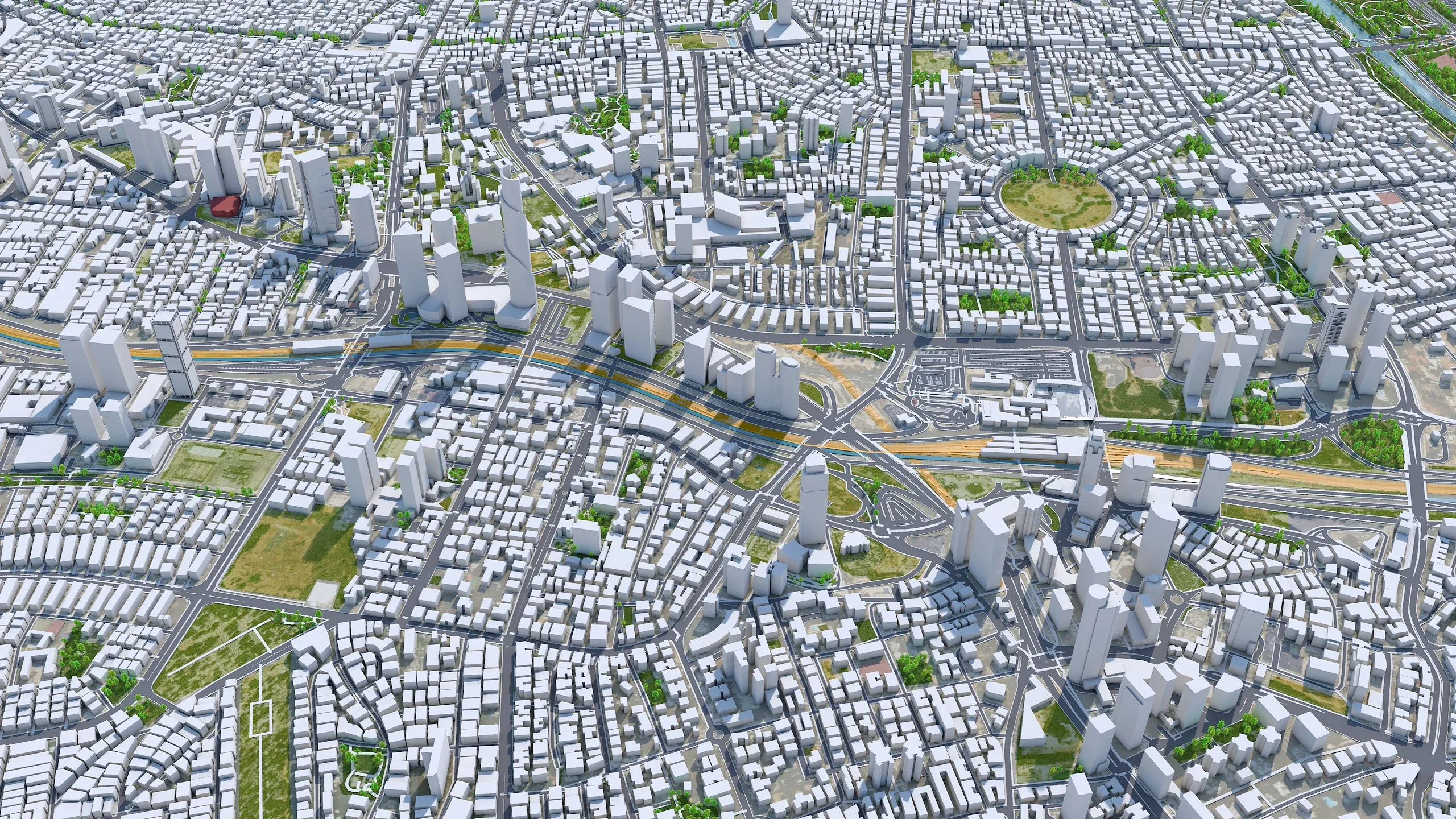 Tel Aviv Downtown City Israel 3D - FlippedNormals