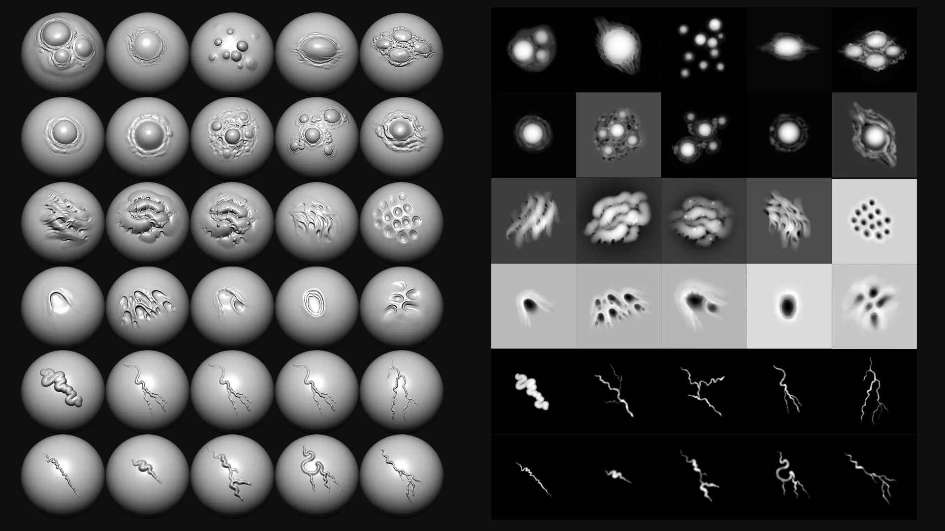 30 Mutant Skin Alphas and VDM Brushes - FlippedNormals