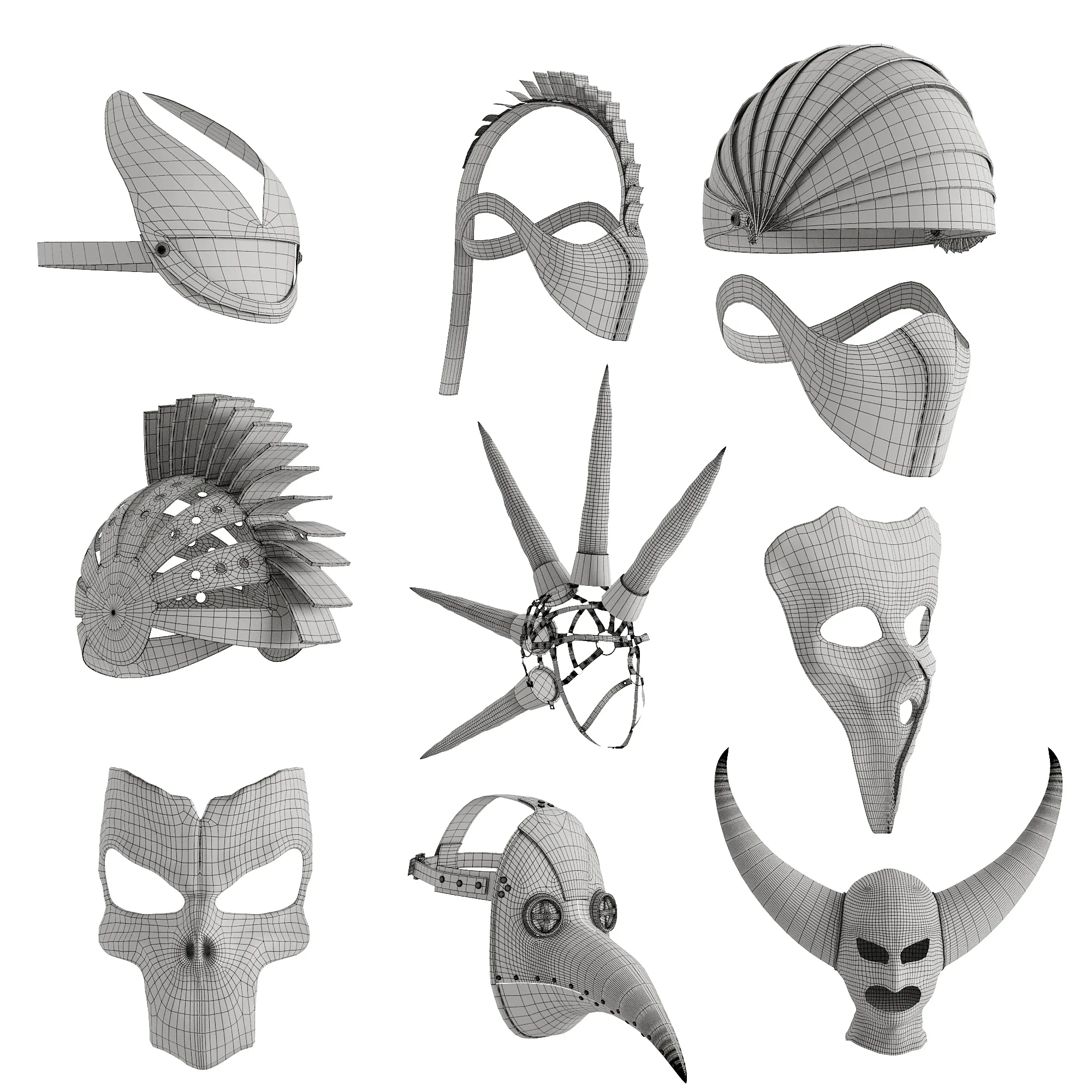 10 Different Masks - FlippedNormals
