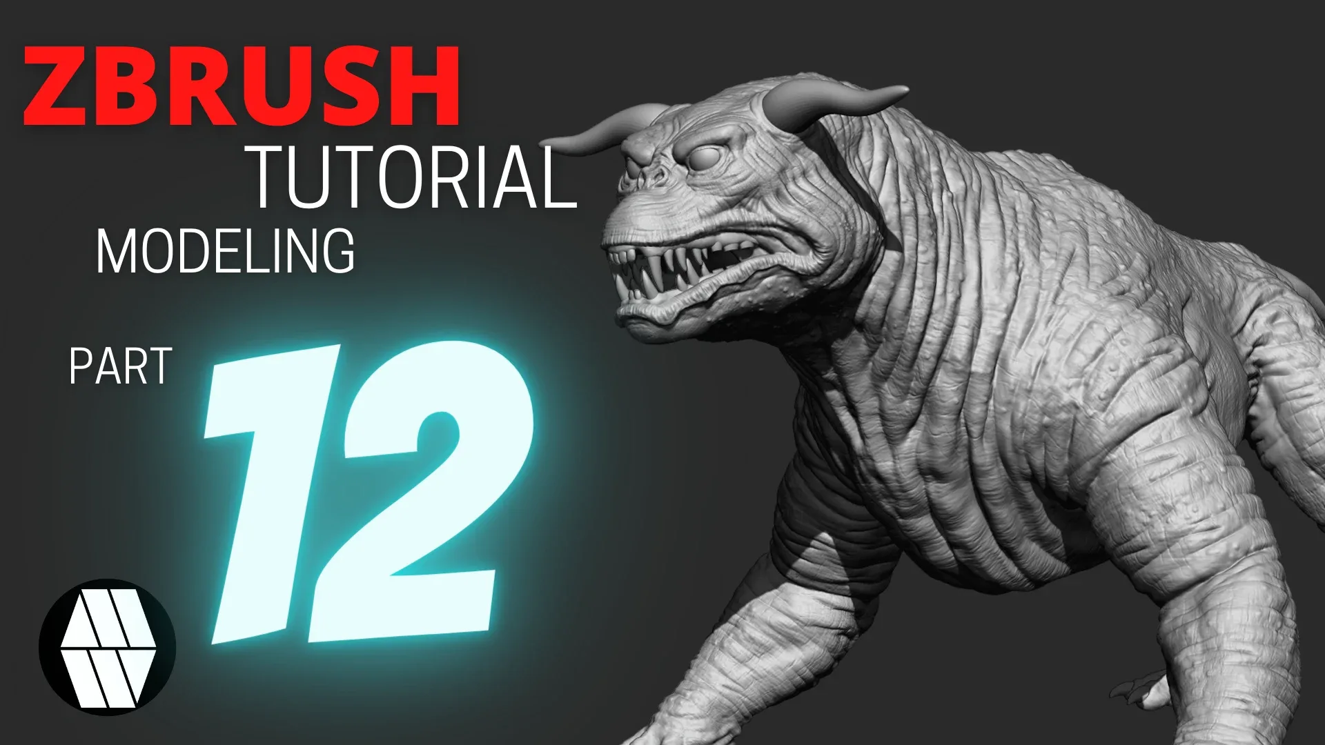 ZBrush to Photoshop - Terror Dog - FlippedNormals