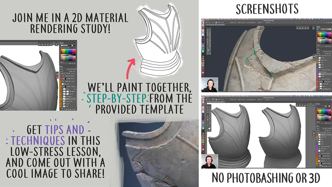 Stone Armor Paint-Along Tutorial - FlippedNormals