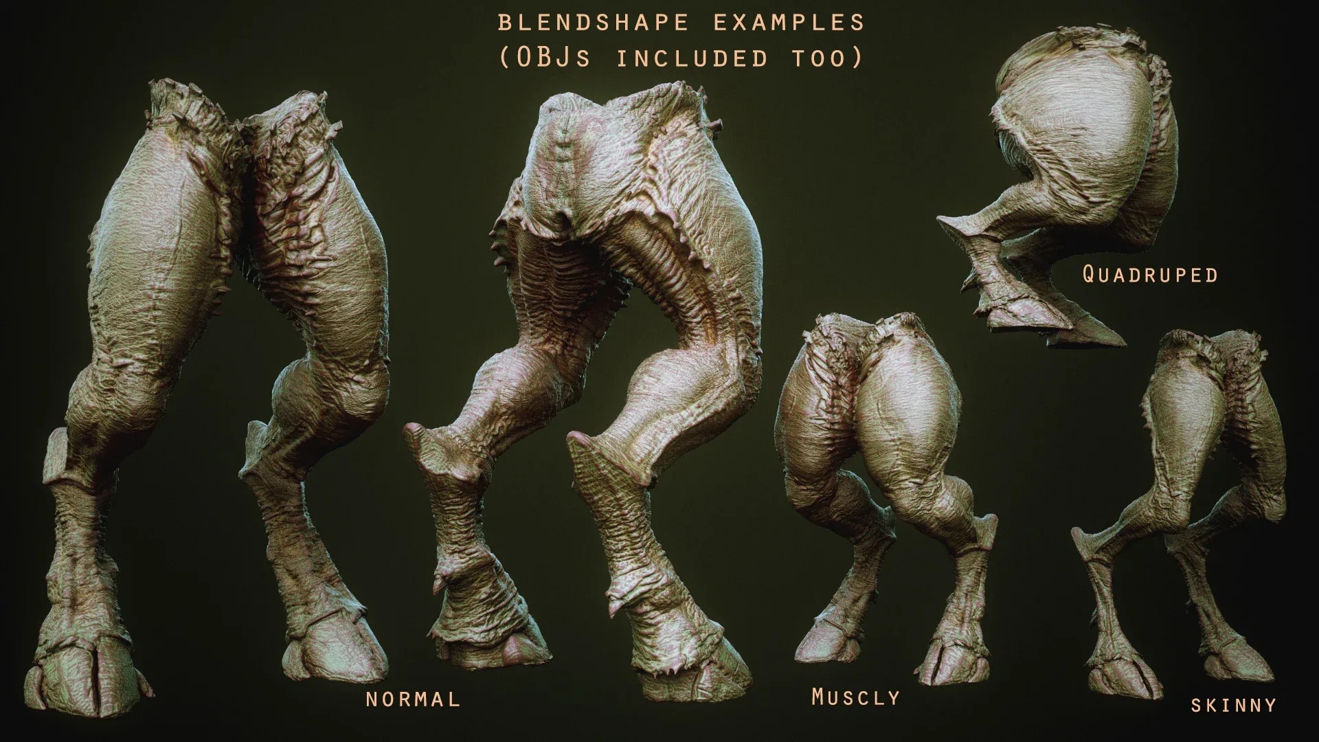DEMON part 4: 40 Legs with Blendshapes - FlippedNormals