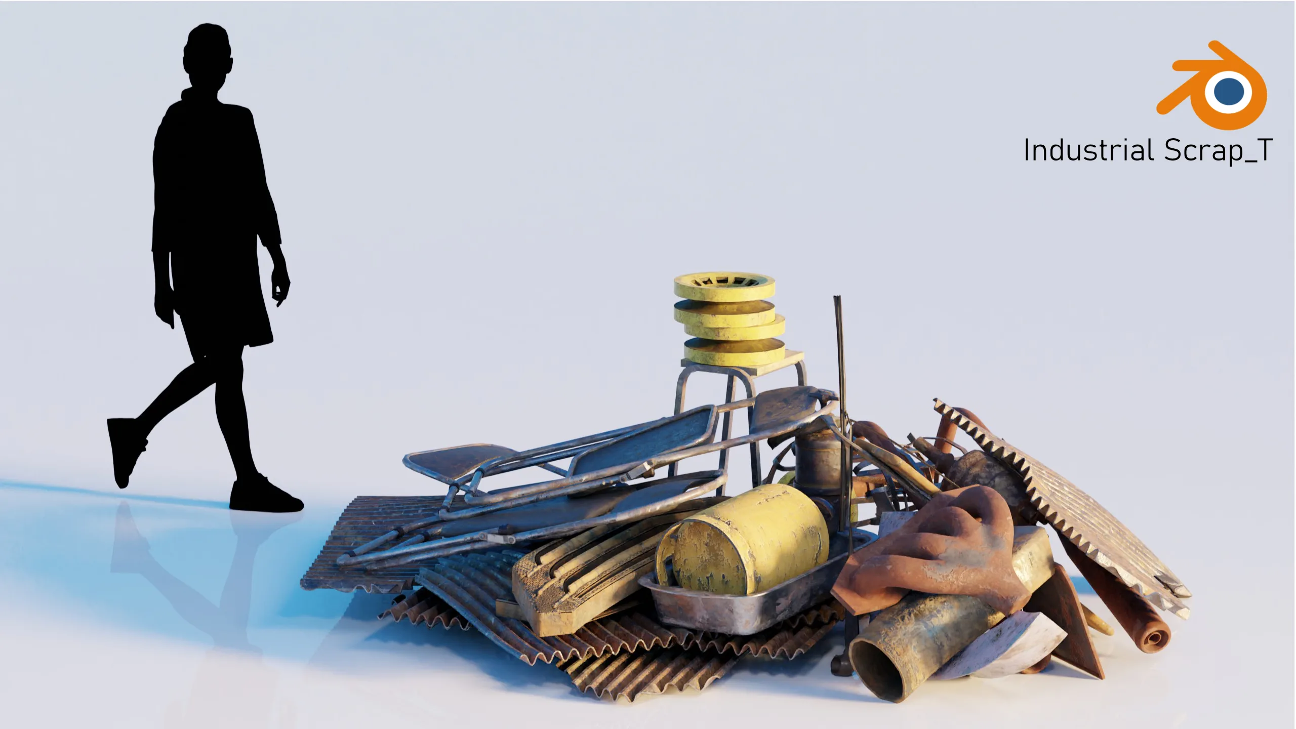 200+ Industrial Debris Scrap Trash - FlippedNormals