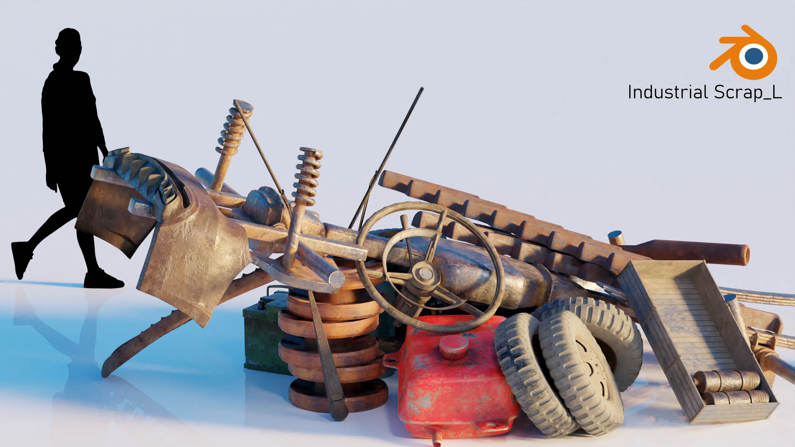 200+ Industrial Debris Scrap Trash - FlippedNormals