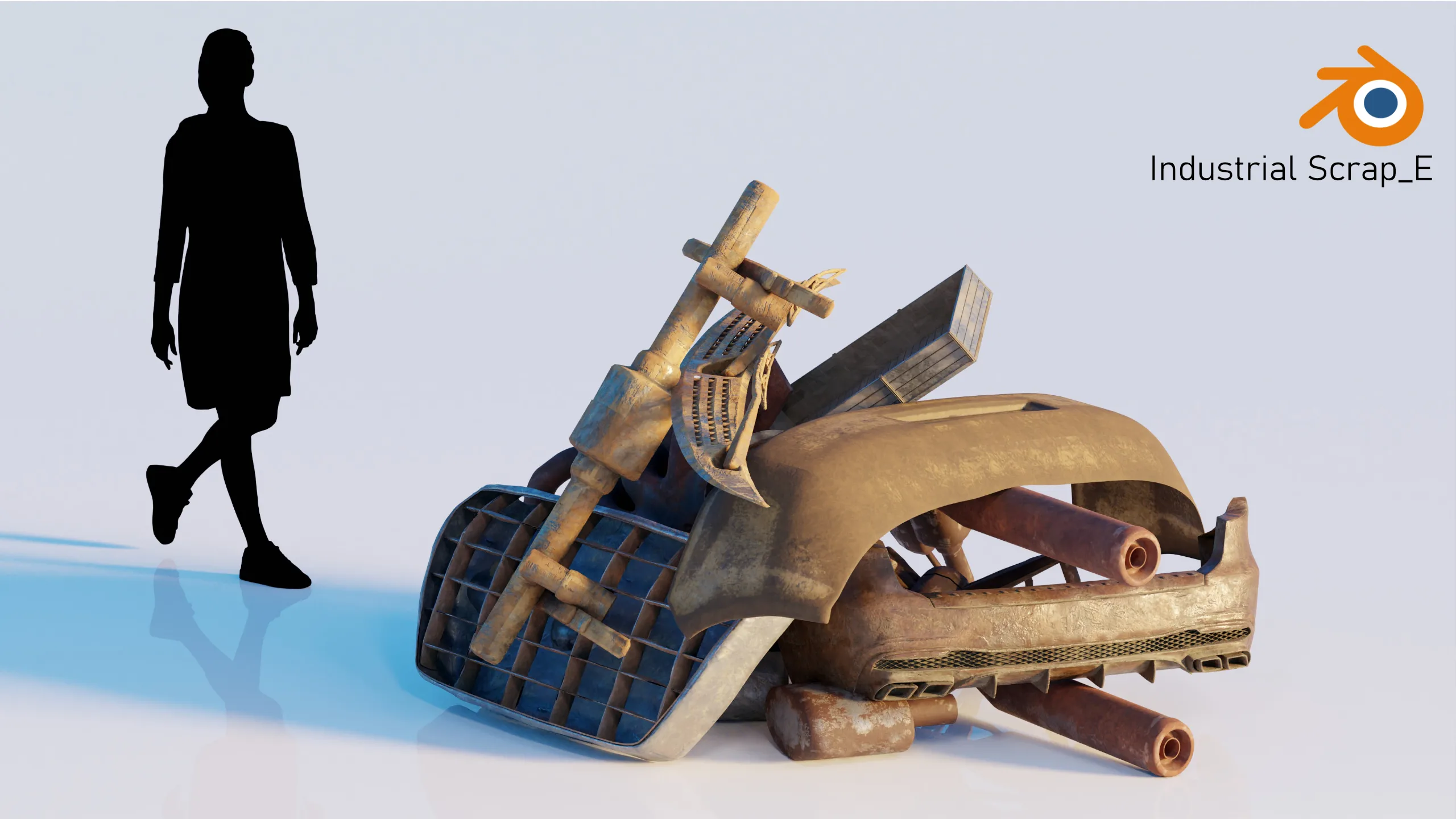 200+ Industrial Debris Scrap Trash - FlippedNormals