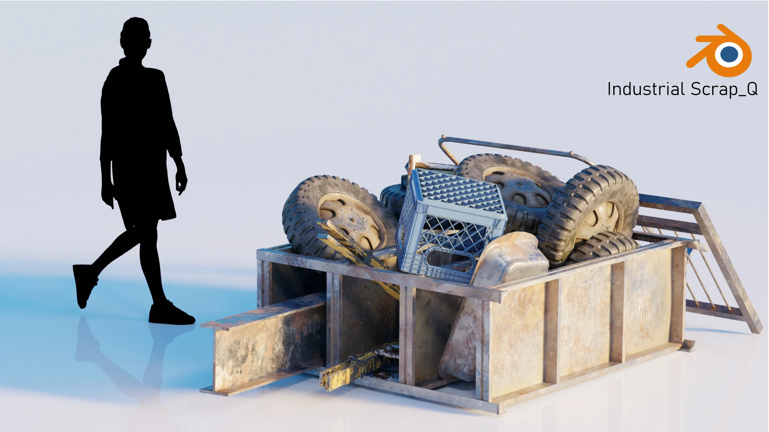 200+ Industrial Debris Scrap Trash - FlippedNormals