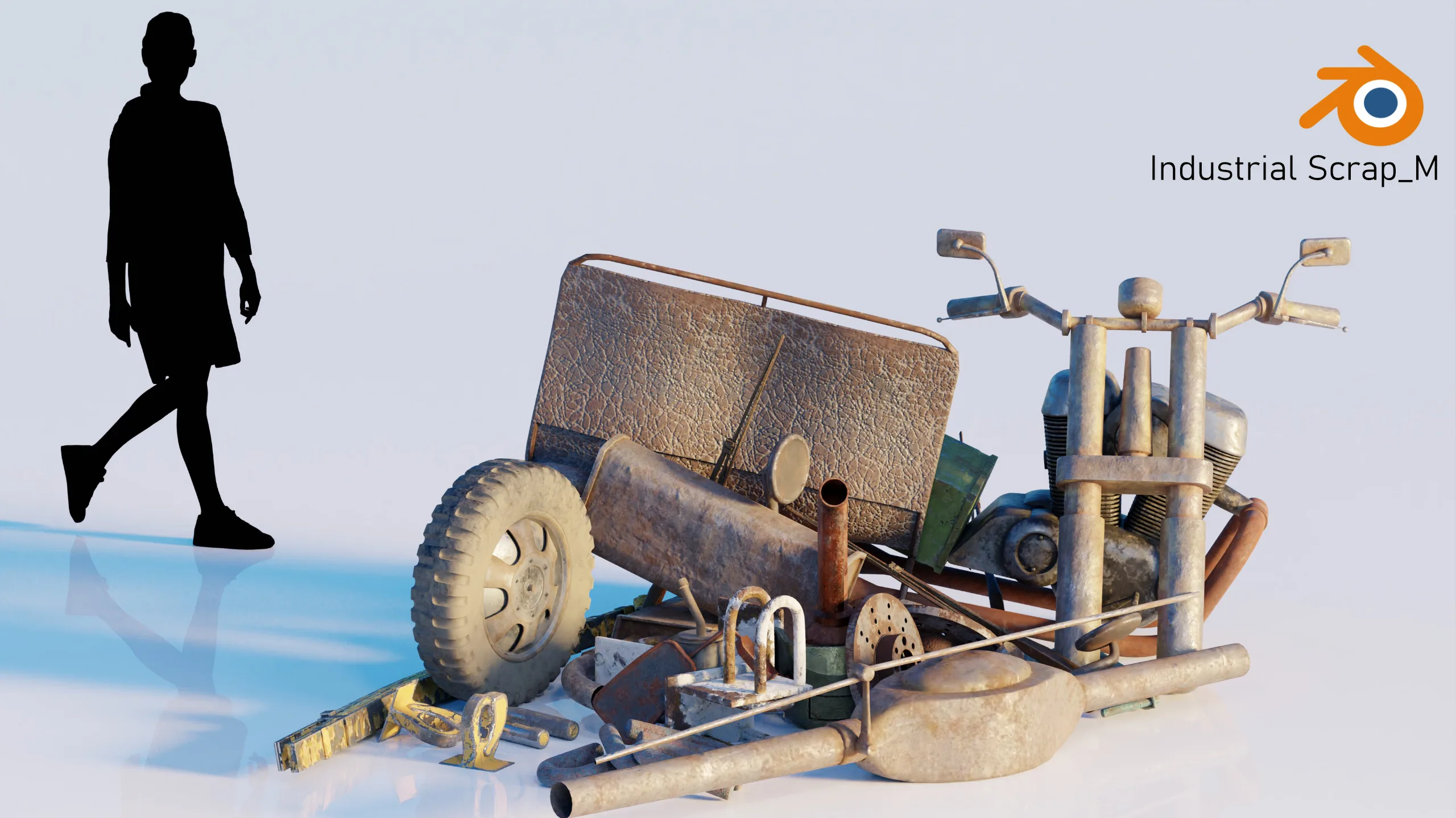 200+ Industrial Debris Scrap Trash - FlippedNormals