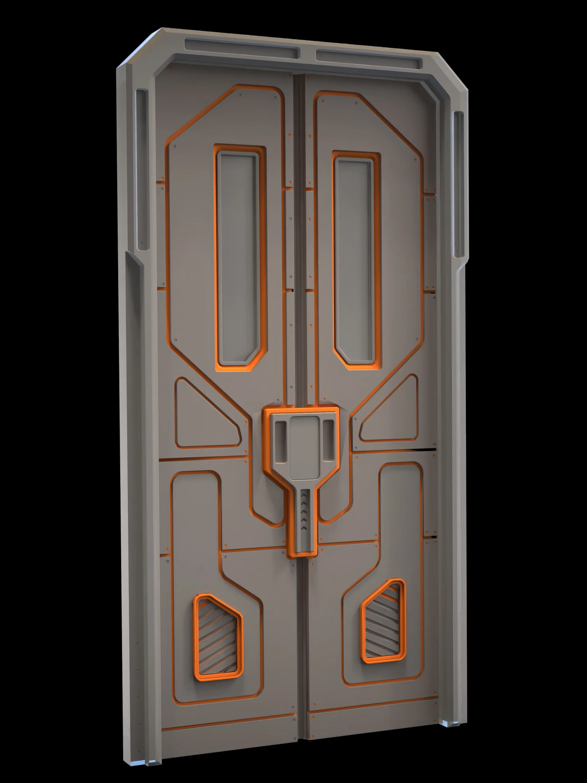 Sci-Fi Door 3D Model Pack vol.1 - FlippedNormals