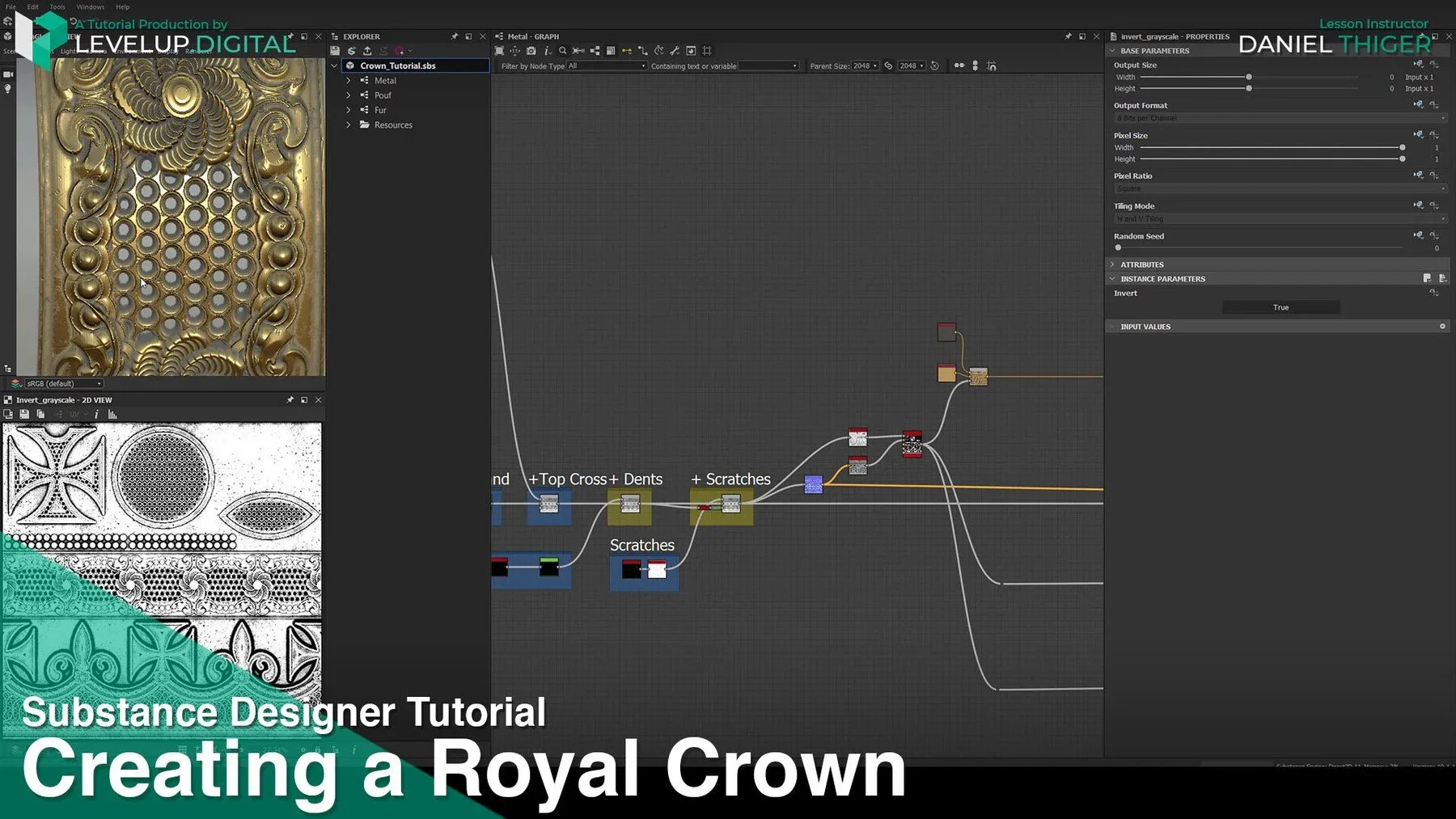 Creating a Royal Crown in Substance - FlippedNormals