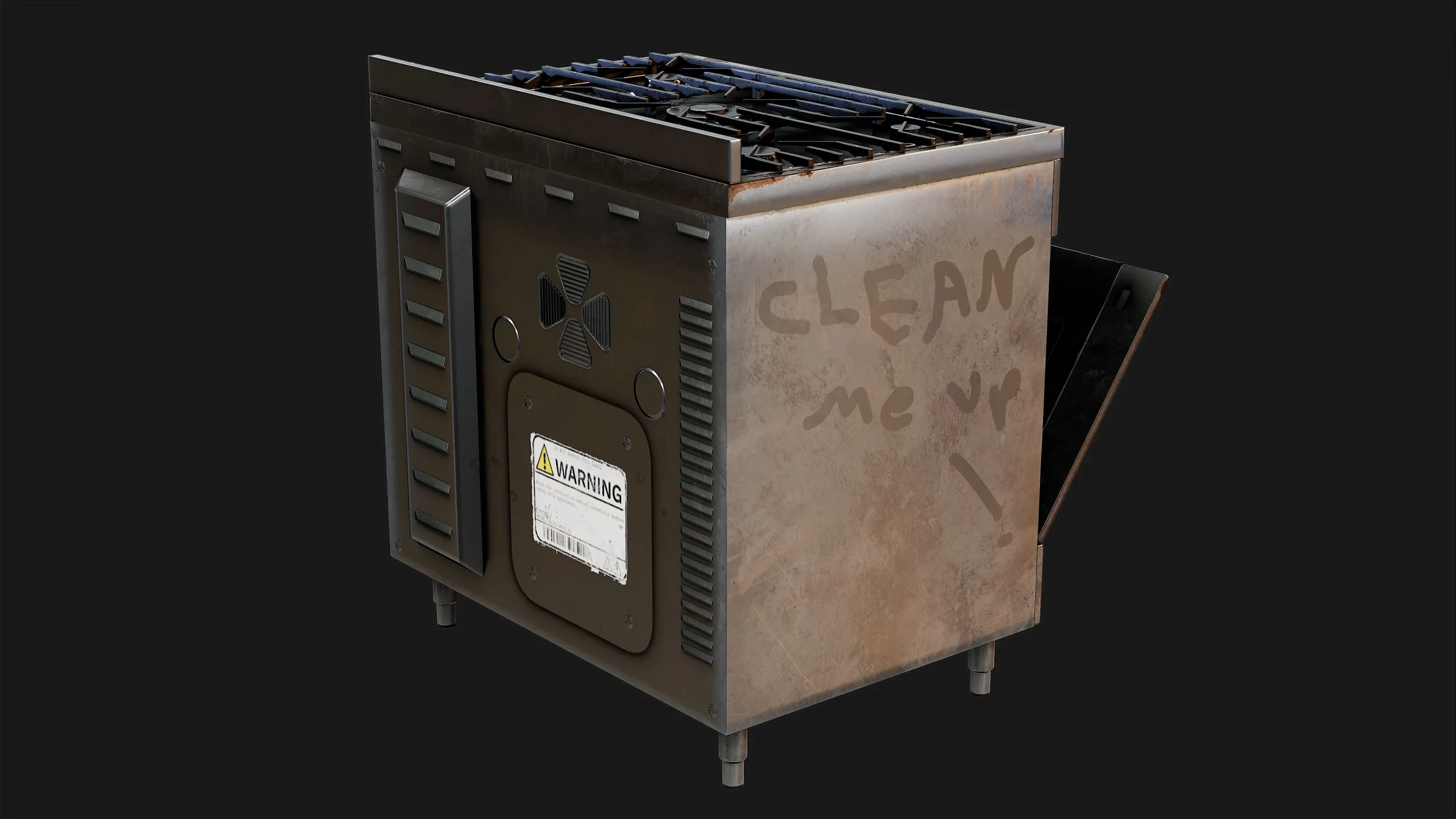 Gas Stove - Game ready props - FlippedNormals