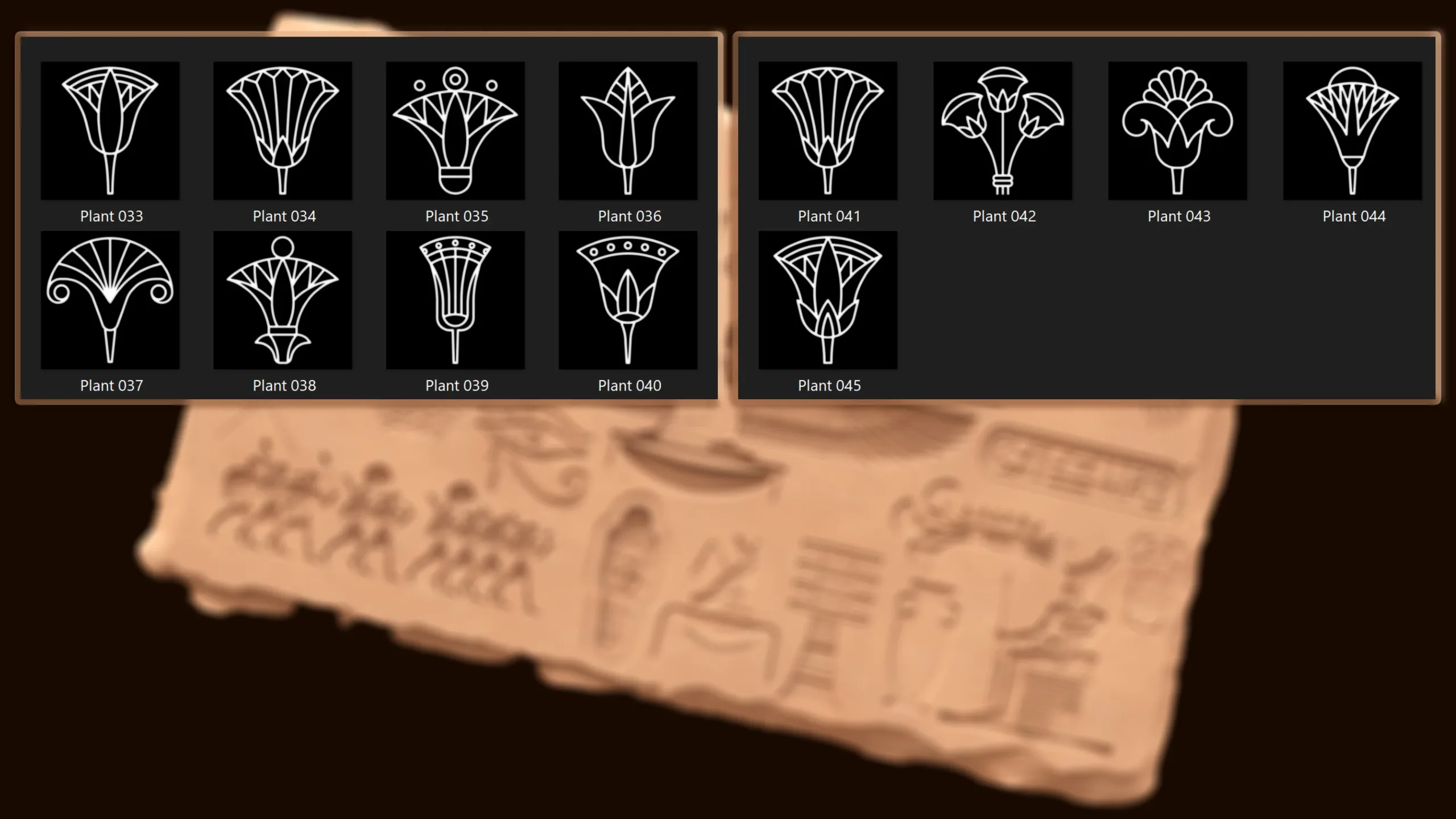 520 Egyptian ancient symbol (Alpha - FlippedNormals