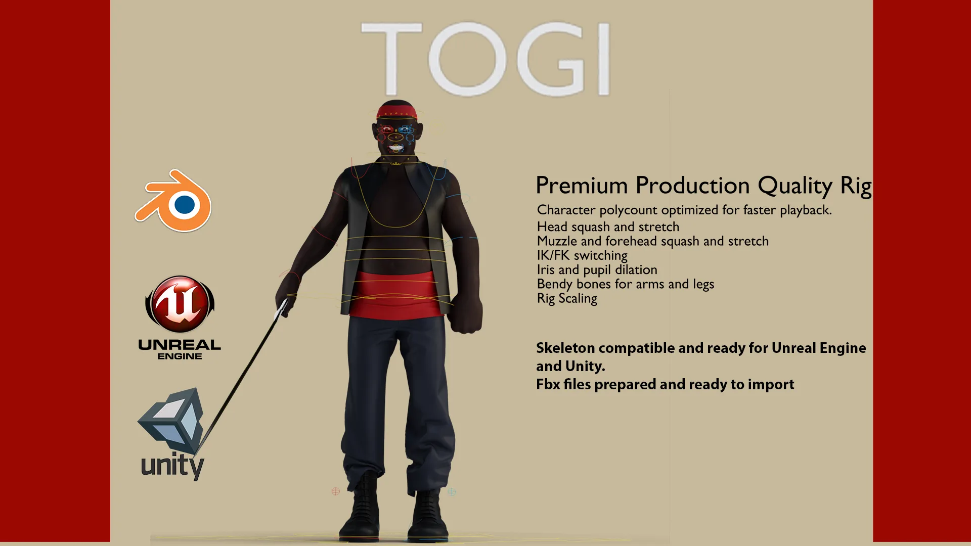 TOGI RIG BLENDER VERSION - FlippedNormals