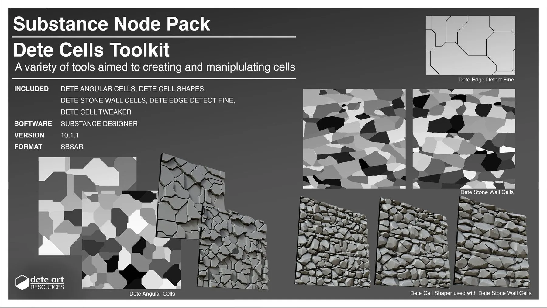 Substance Node Pack | Dete Cells - FlippedNormals