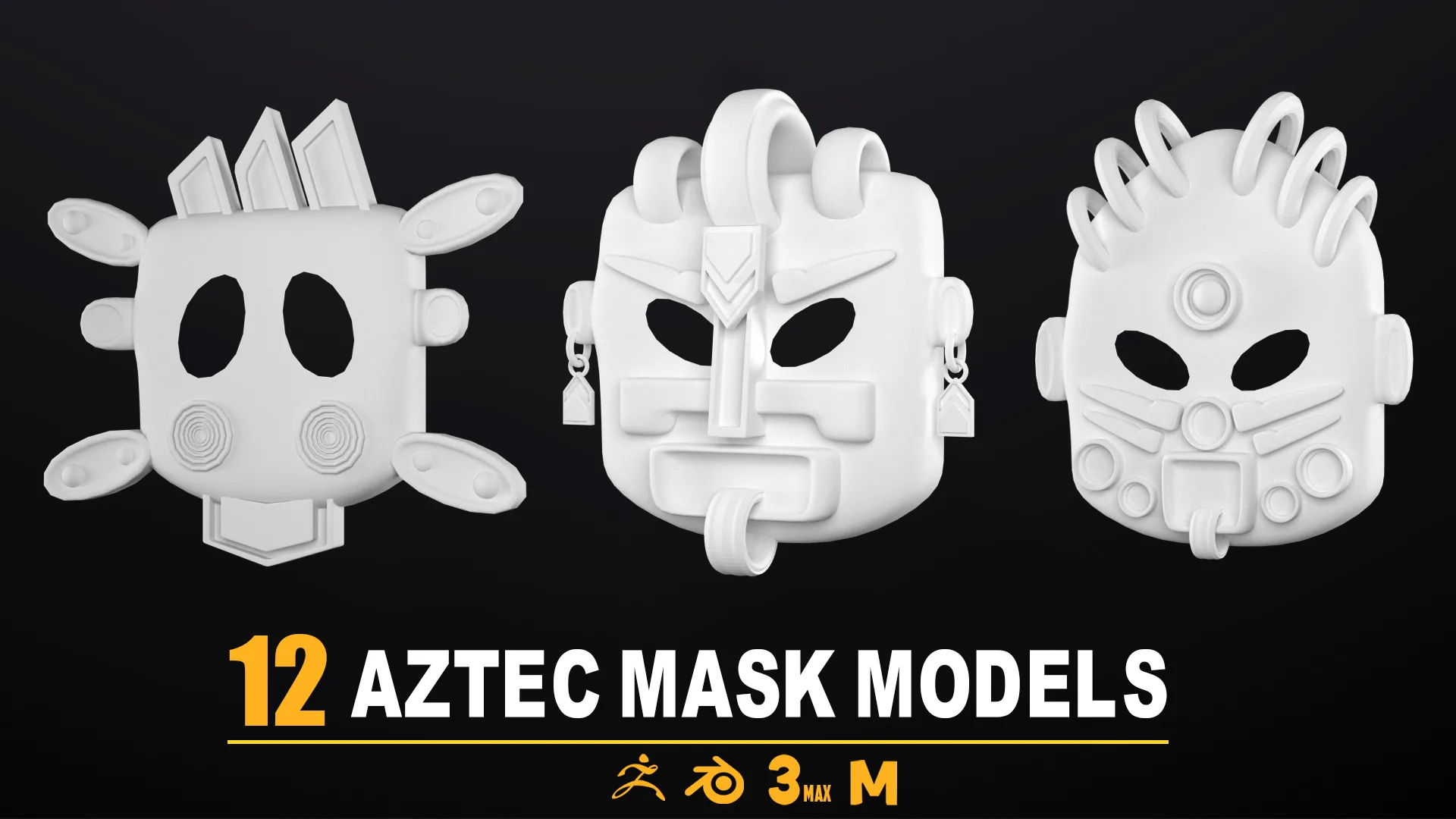12 Symbolic Mask Models - FlippedNormals