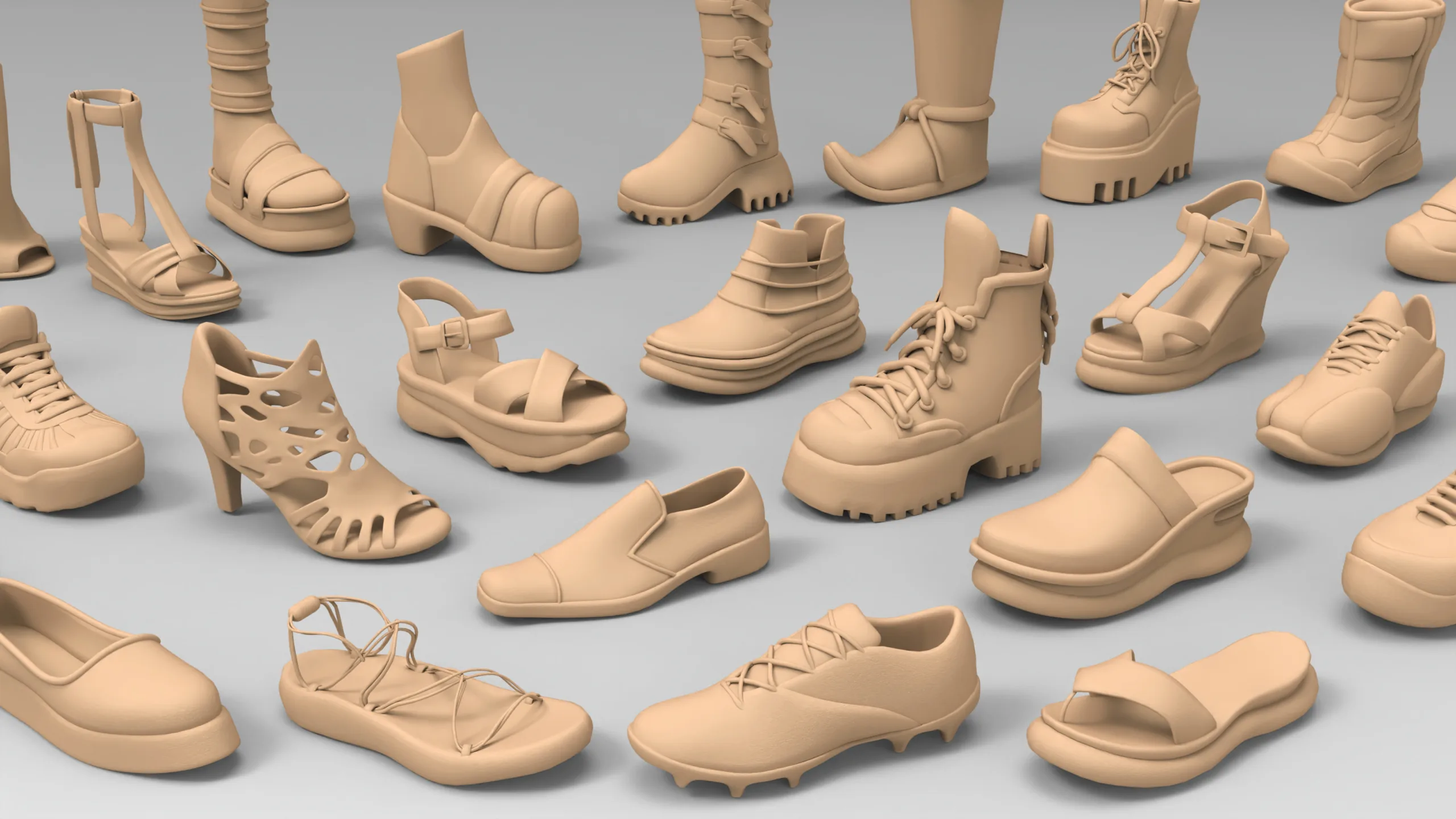 25 basemesh shoes collection 6 - FlippedNormals