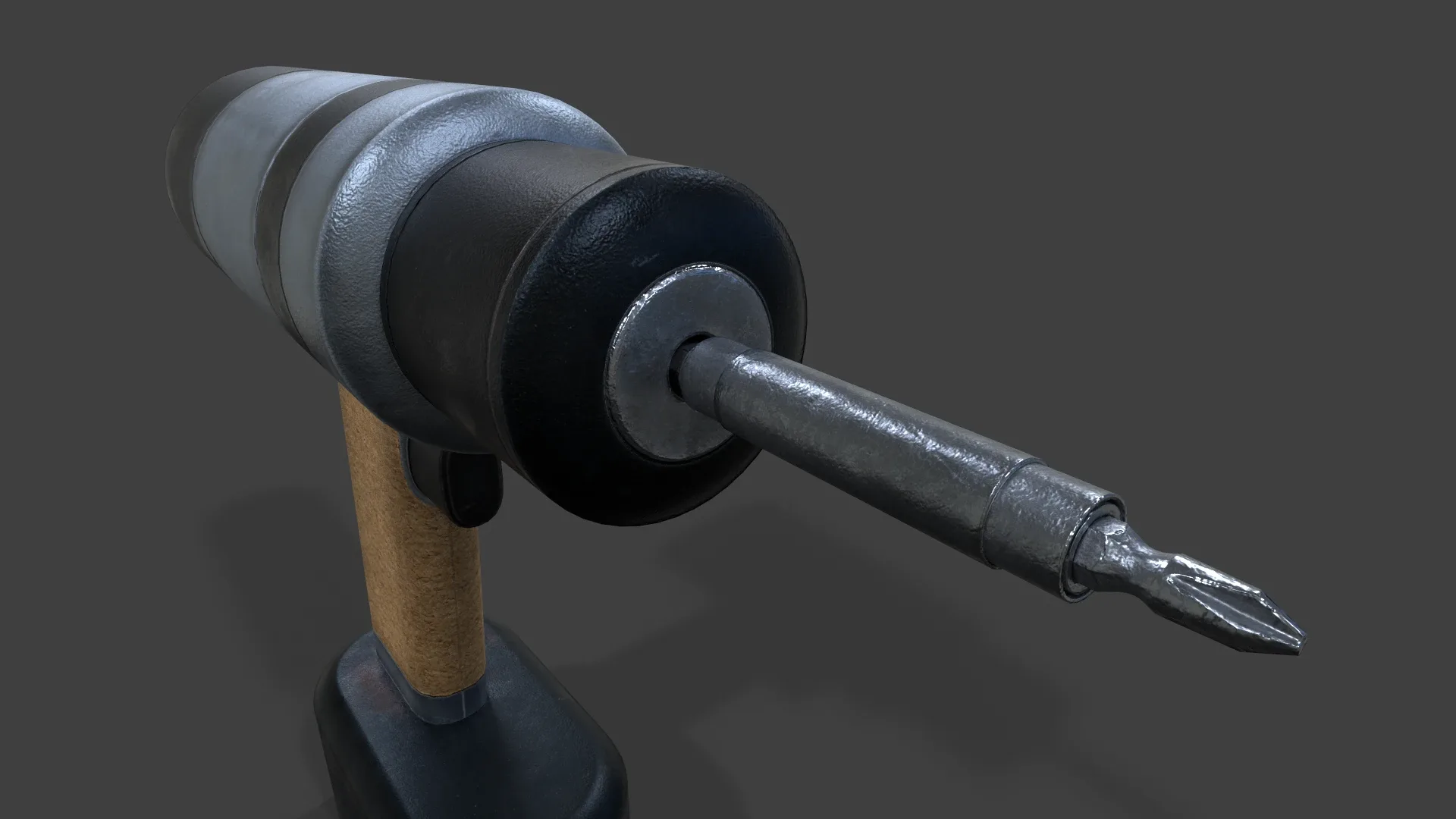 Cordless Drill V02 - Low Poly - FlippedNormals