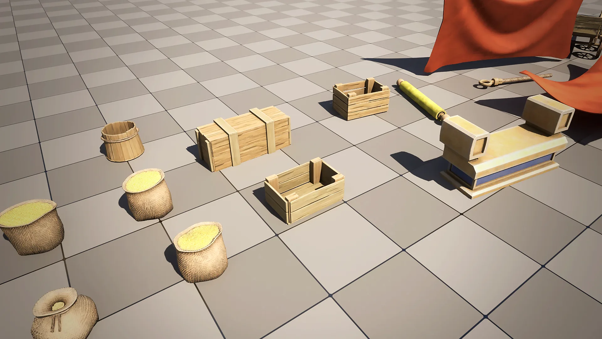 Egypt Themed stylized 3D modular - FlippedNormals