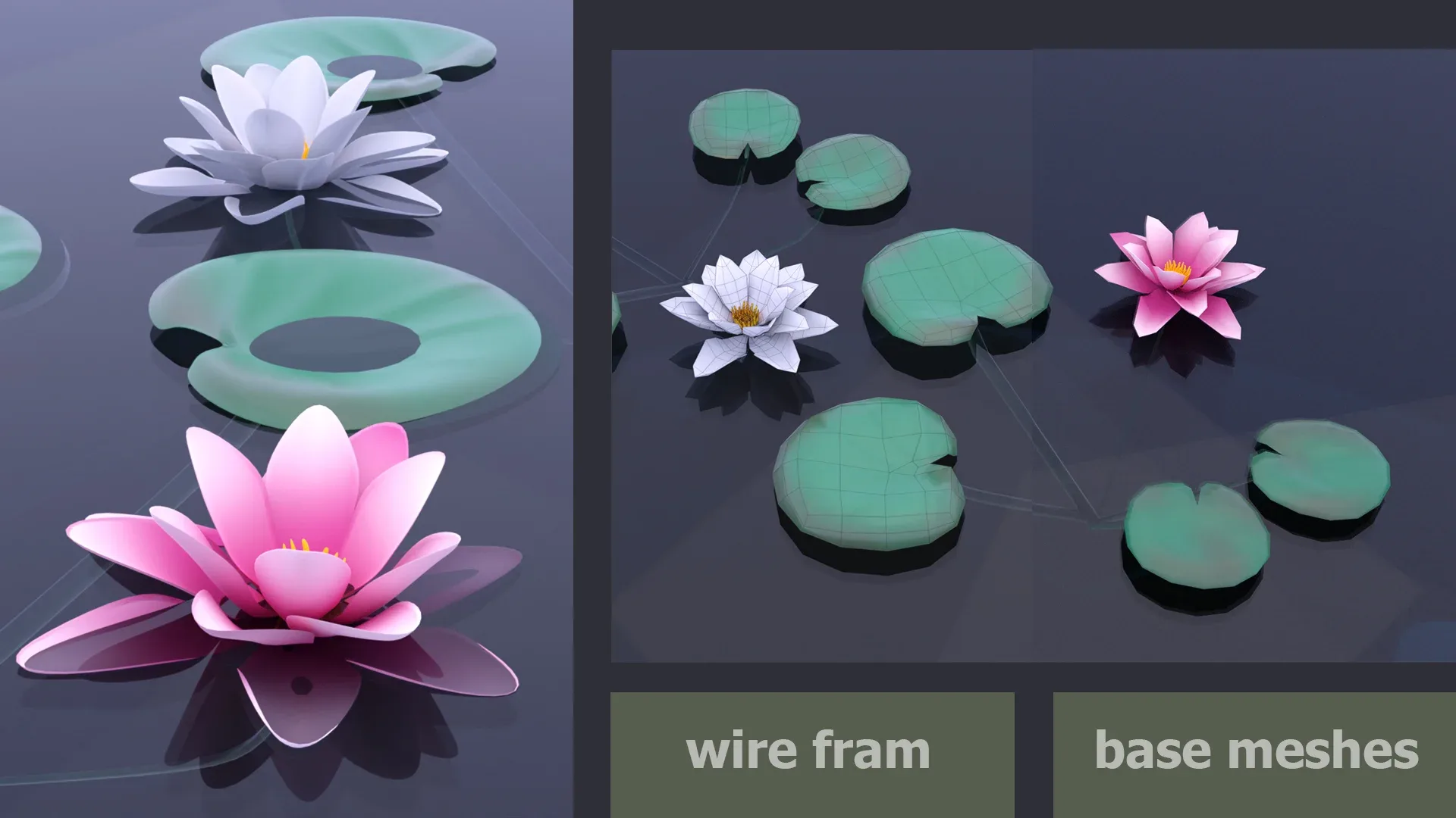 11 TYPE OF 3D FLOWER BUSHES-GAME - FlippedNormals