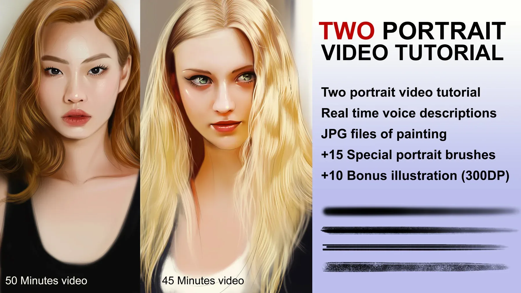 Two - Portrait video tutorial bundle - FlippedNormals