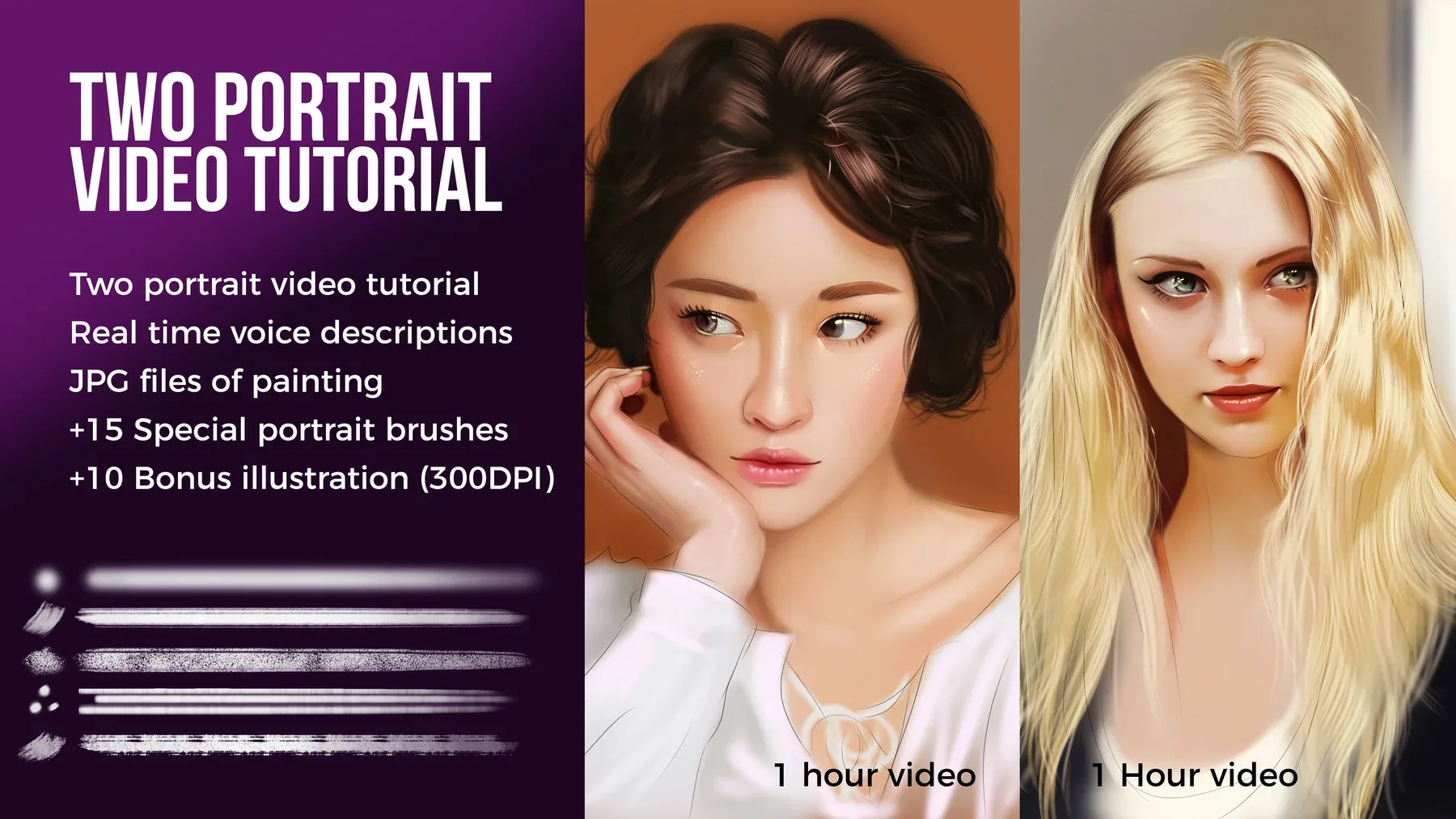 Two - Portrait video tutorial bundle - FlippedNormals