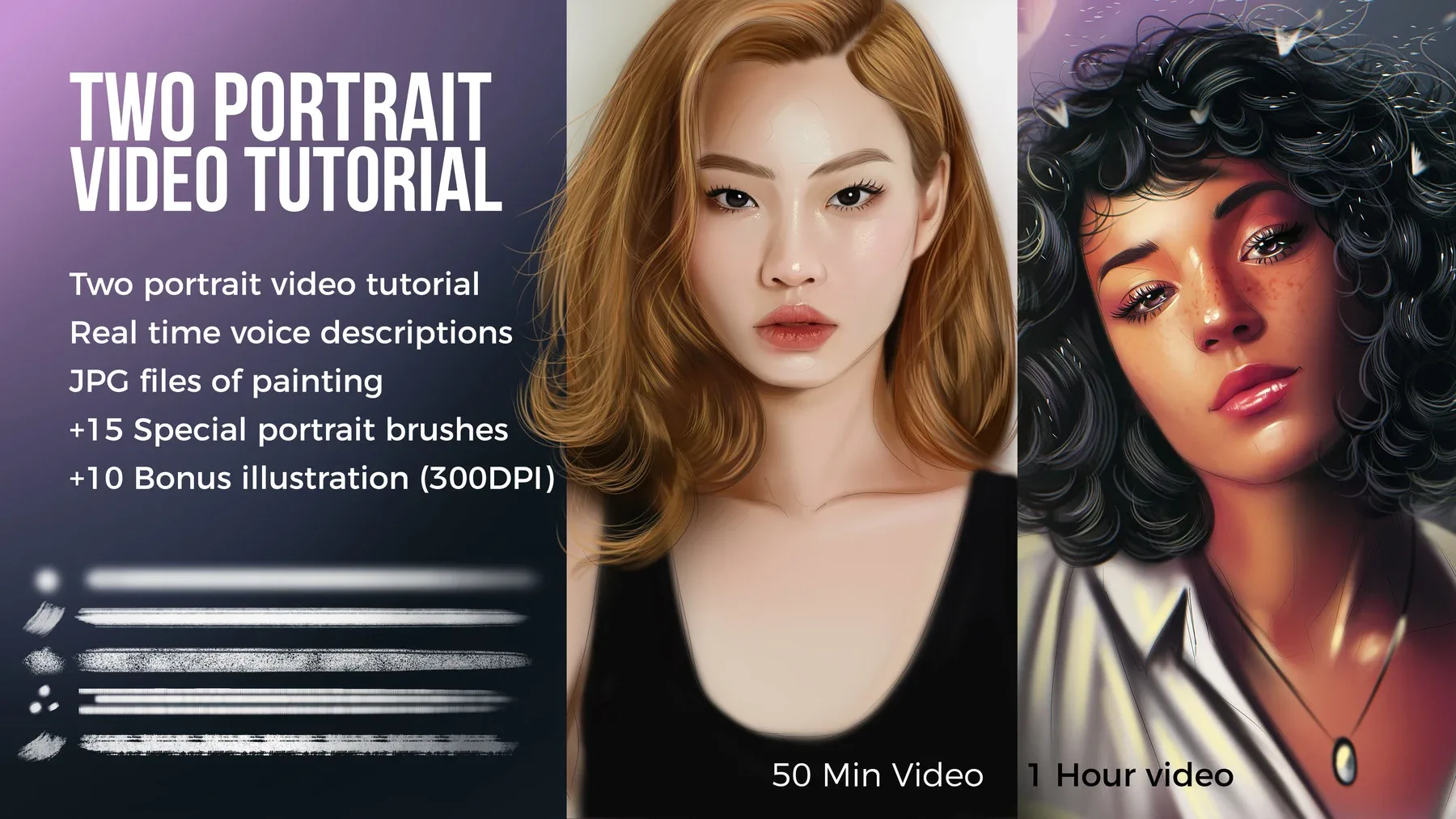 Two - Portrait video tutorial bundle - FlippedNormals
