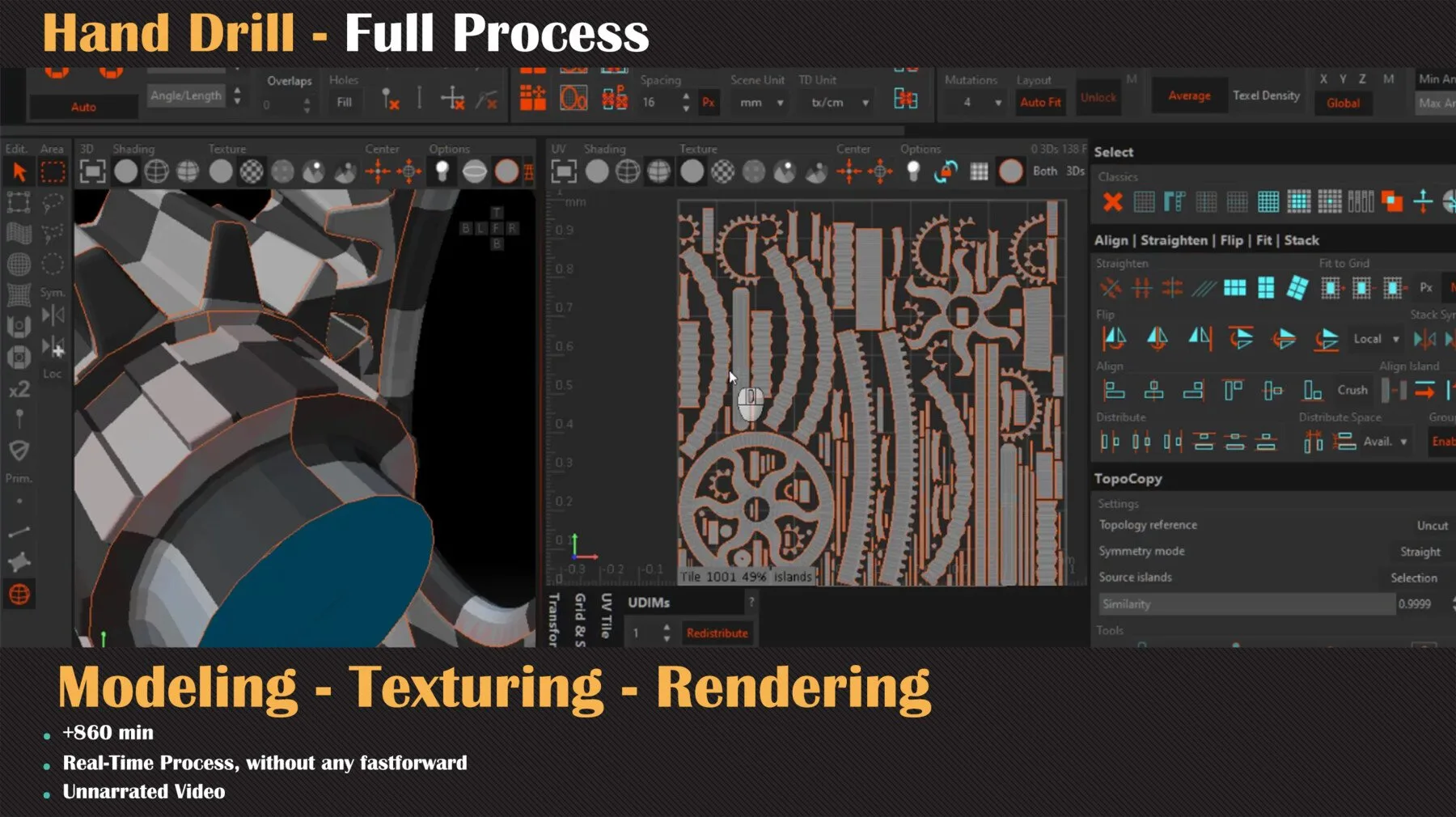 Hand Drill - Tutorial Full Process - FlippedNormals