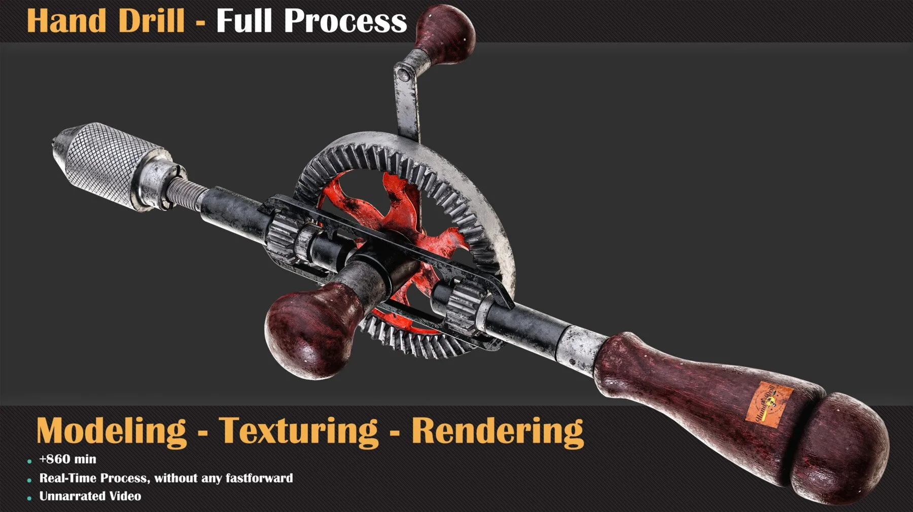 Hand Drill - Tutorial Full Process - FlippedNormals