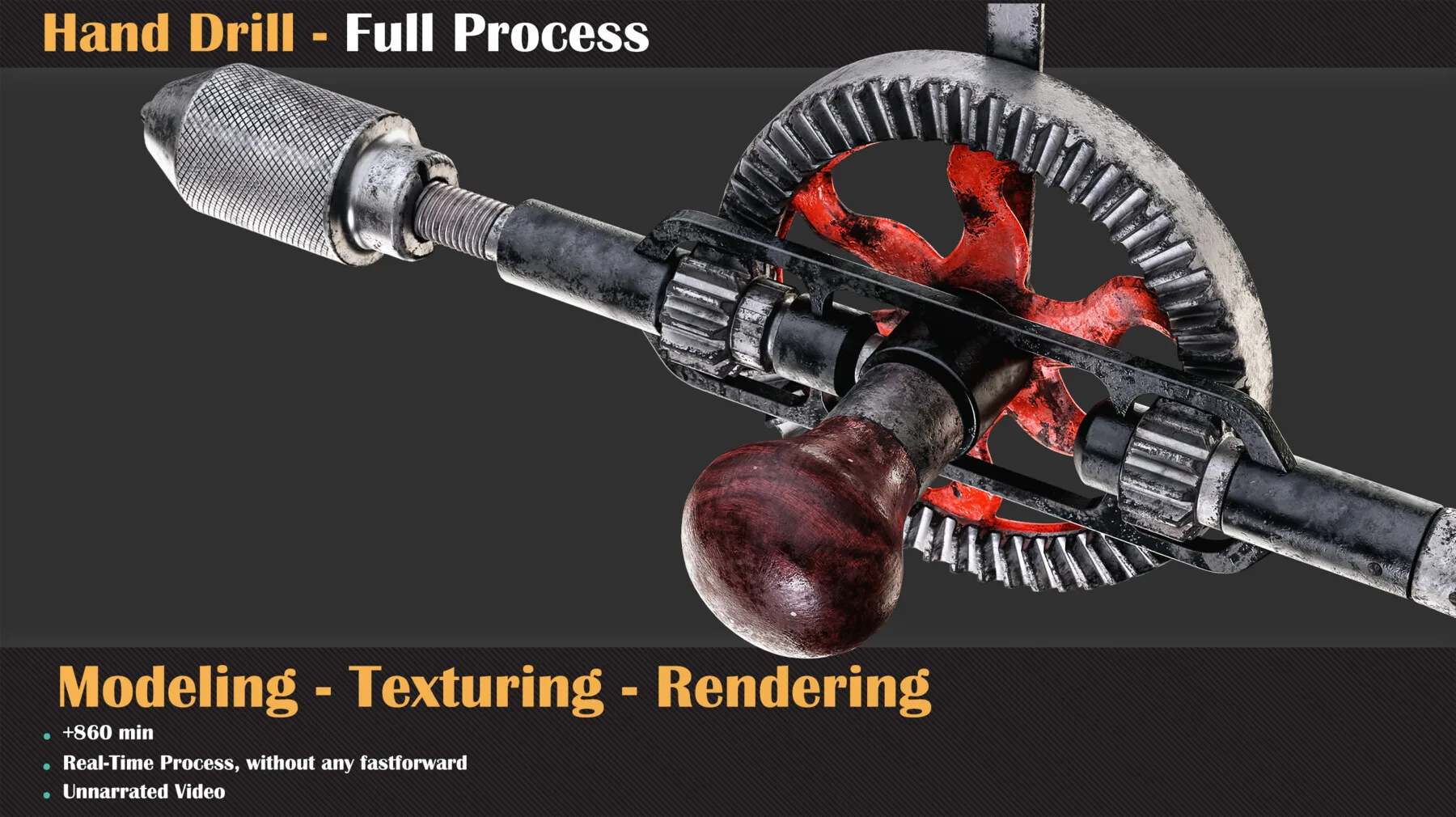 Hand Drill - Tutorial Full Process - FlippedNormals