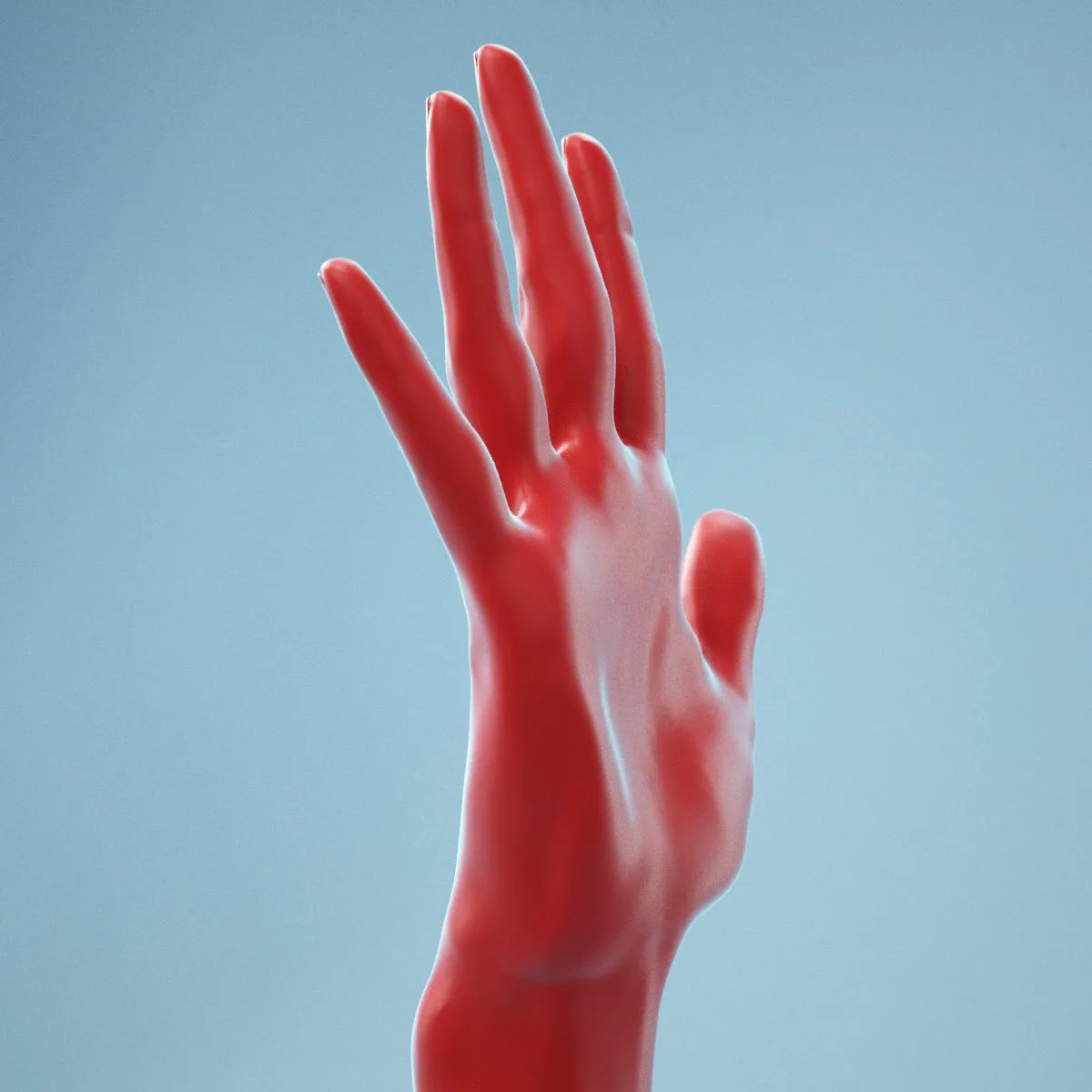 Standard Pose Realistic Hand - FlippedNormals