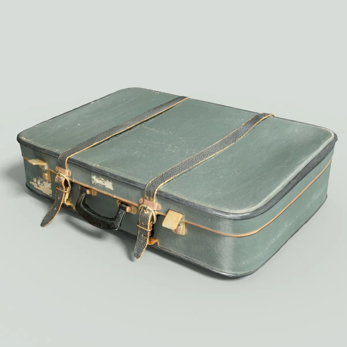 Realistic 3D Scanned Suitcase Luggage - FlippedNormals