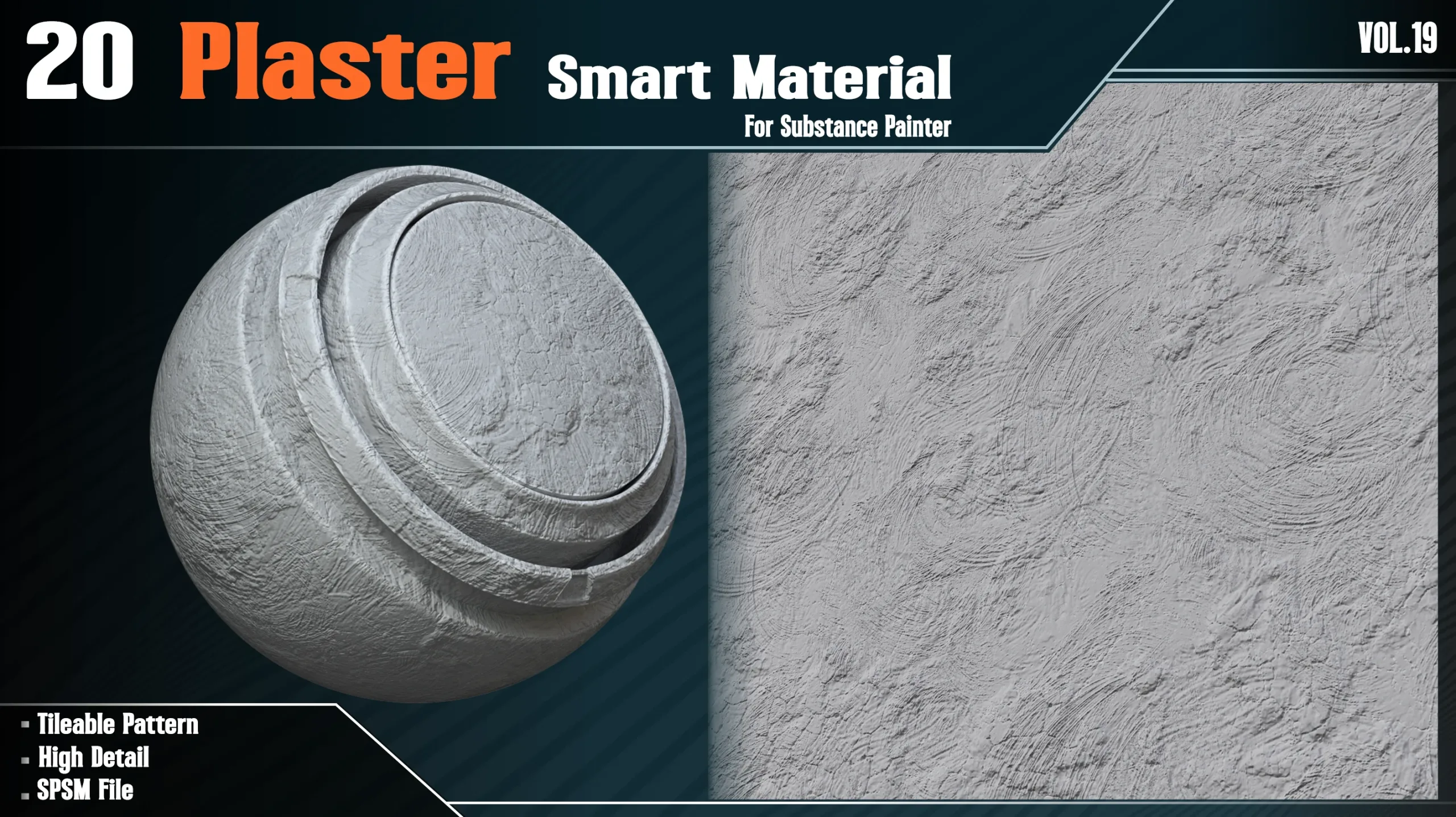 20 Plaster Smart Materials - VOL - FlippedNormals