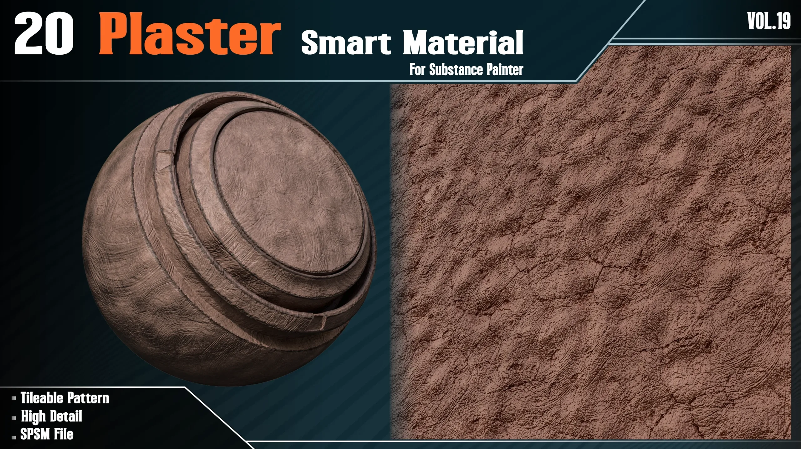 20 Plaster Smart Materials - VOL - FlippedNormals