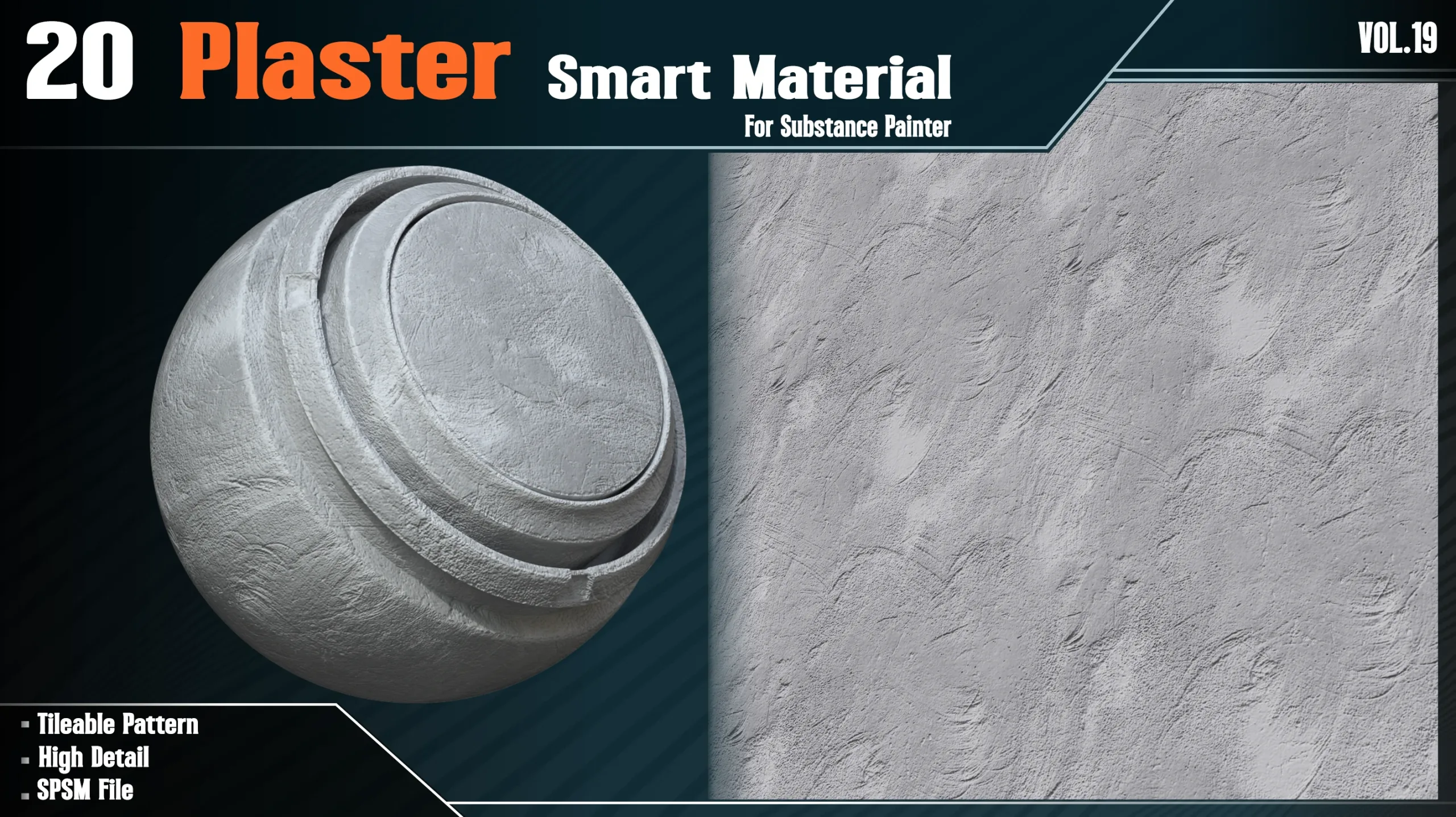 20 Plaster Smart Materials - VOL - FlippedNormals