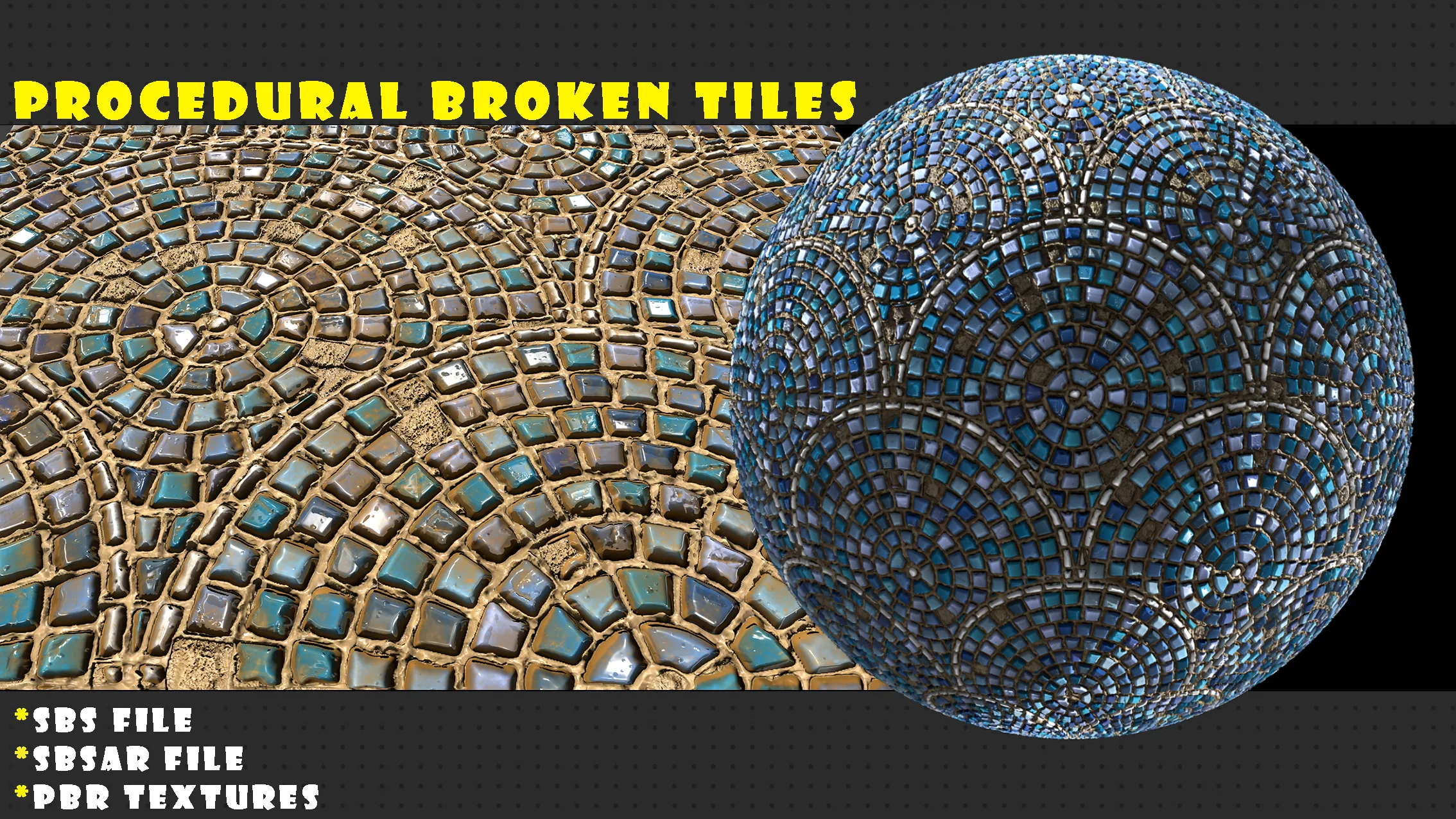 Procedural Broken Tiles - FlippedNormals