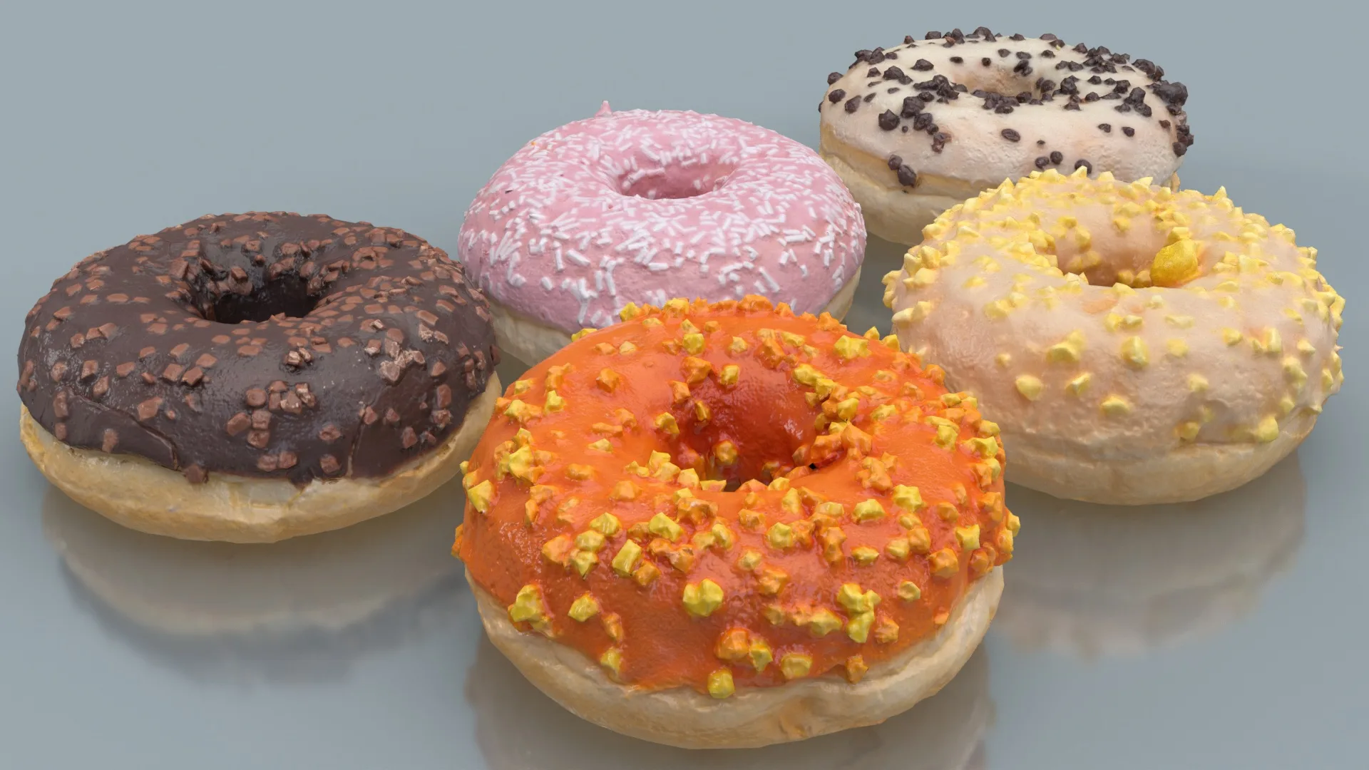 3D Scanned Donut Collection - FlippedNormals