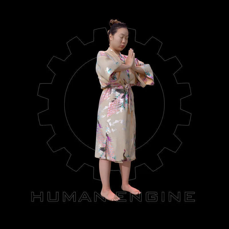 Female Scan - Lily Kimono Costume - FlippedNormals