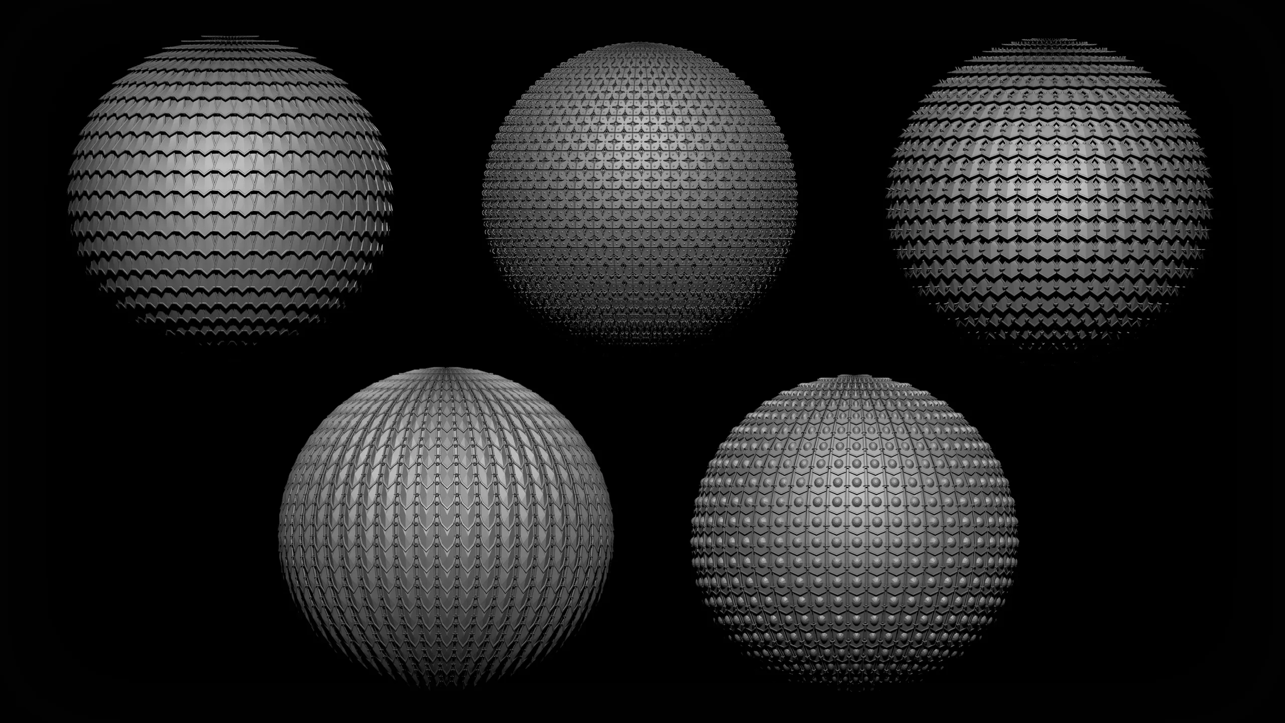 Zbrush - 45 Scale Nanomesh + Meshes - FlippedNormals
