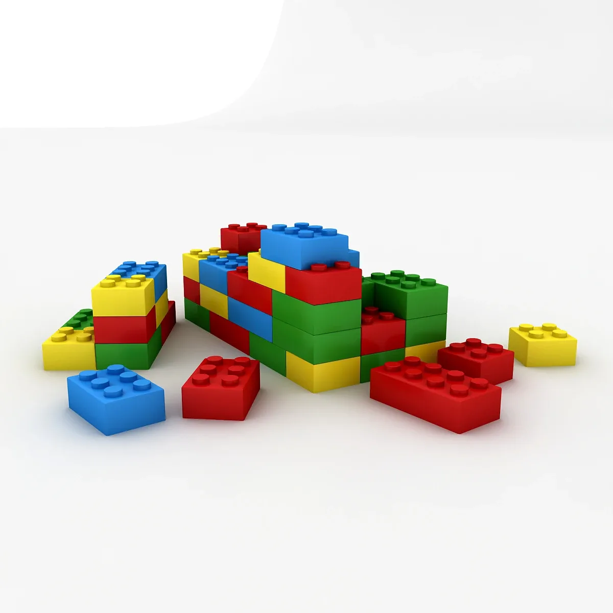 3d Lego Model Low-poly 3D model - FlippedNormals