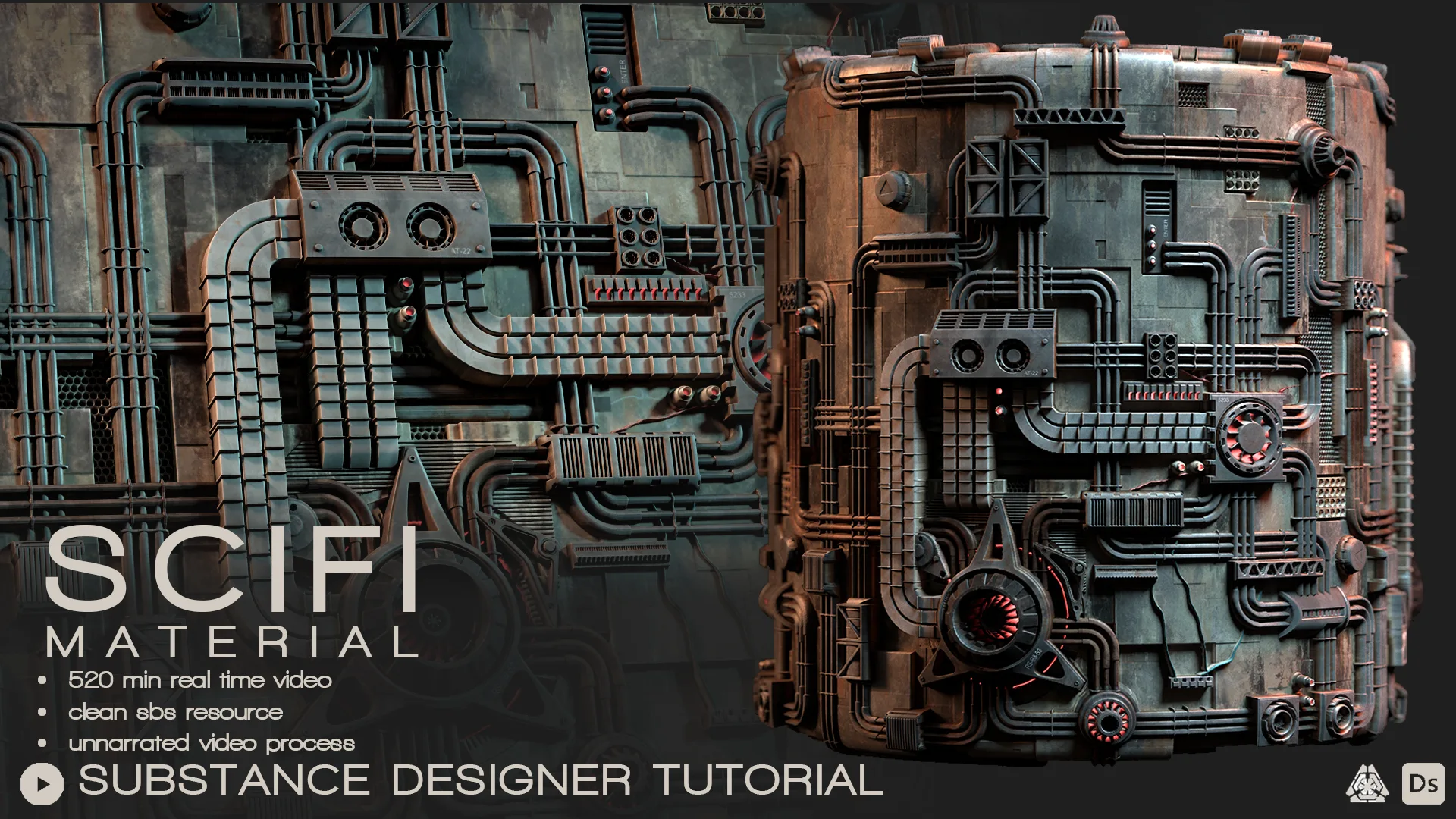 Substance Designer Tutorial - SCIFI - FlippedNormals