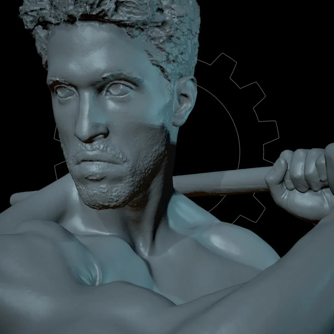 Male Scan - Mick Pose 002 High - FlippedNormals
