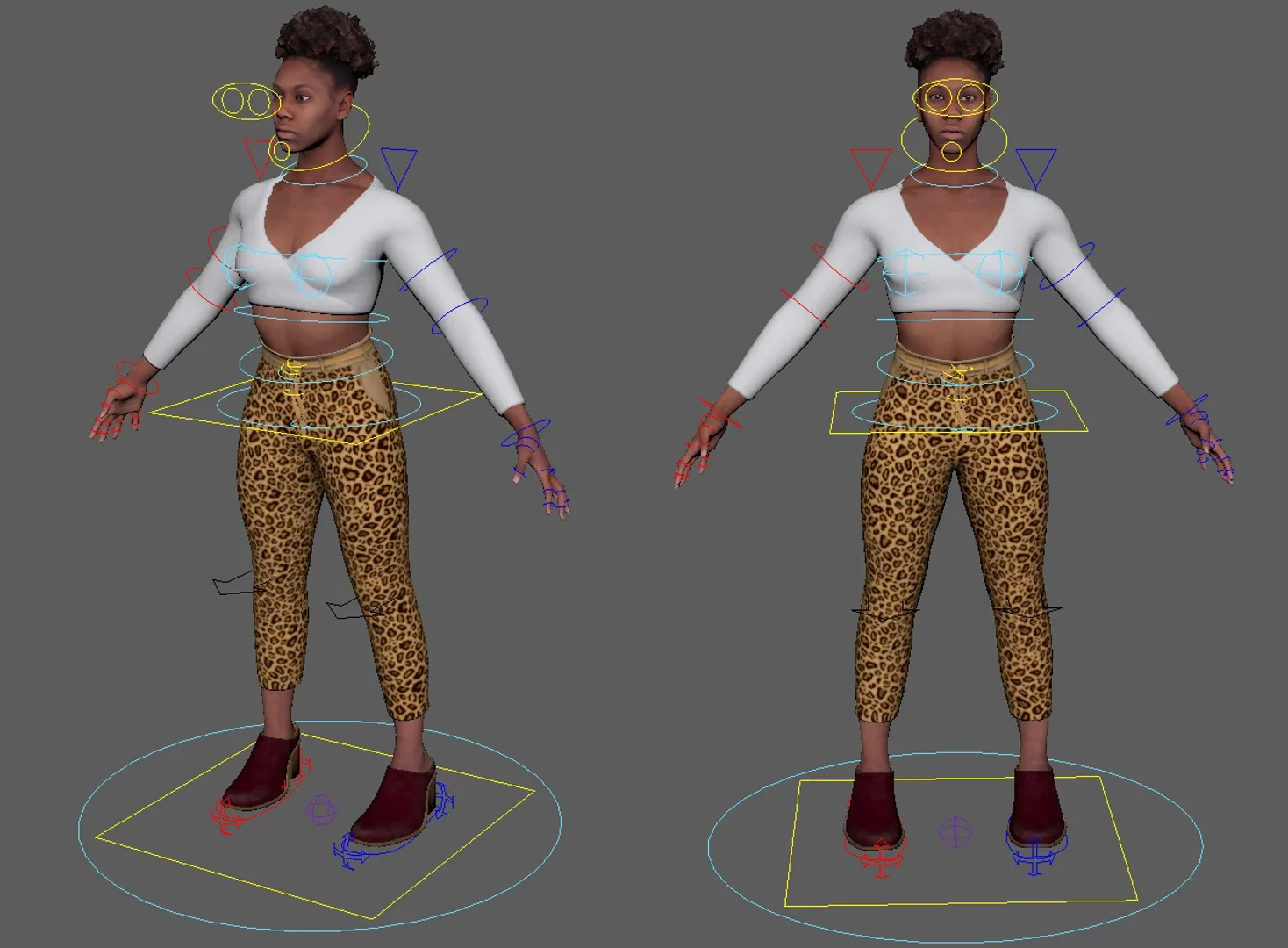 Female Scan - Tiana Rigged Clothes - FlippedNormals