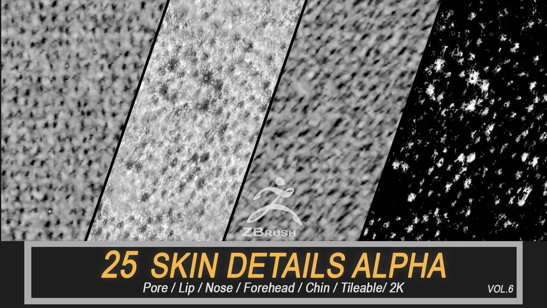 25 Skin Details Alpha Vol.6 - FlippedNormals