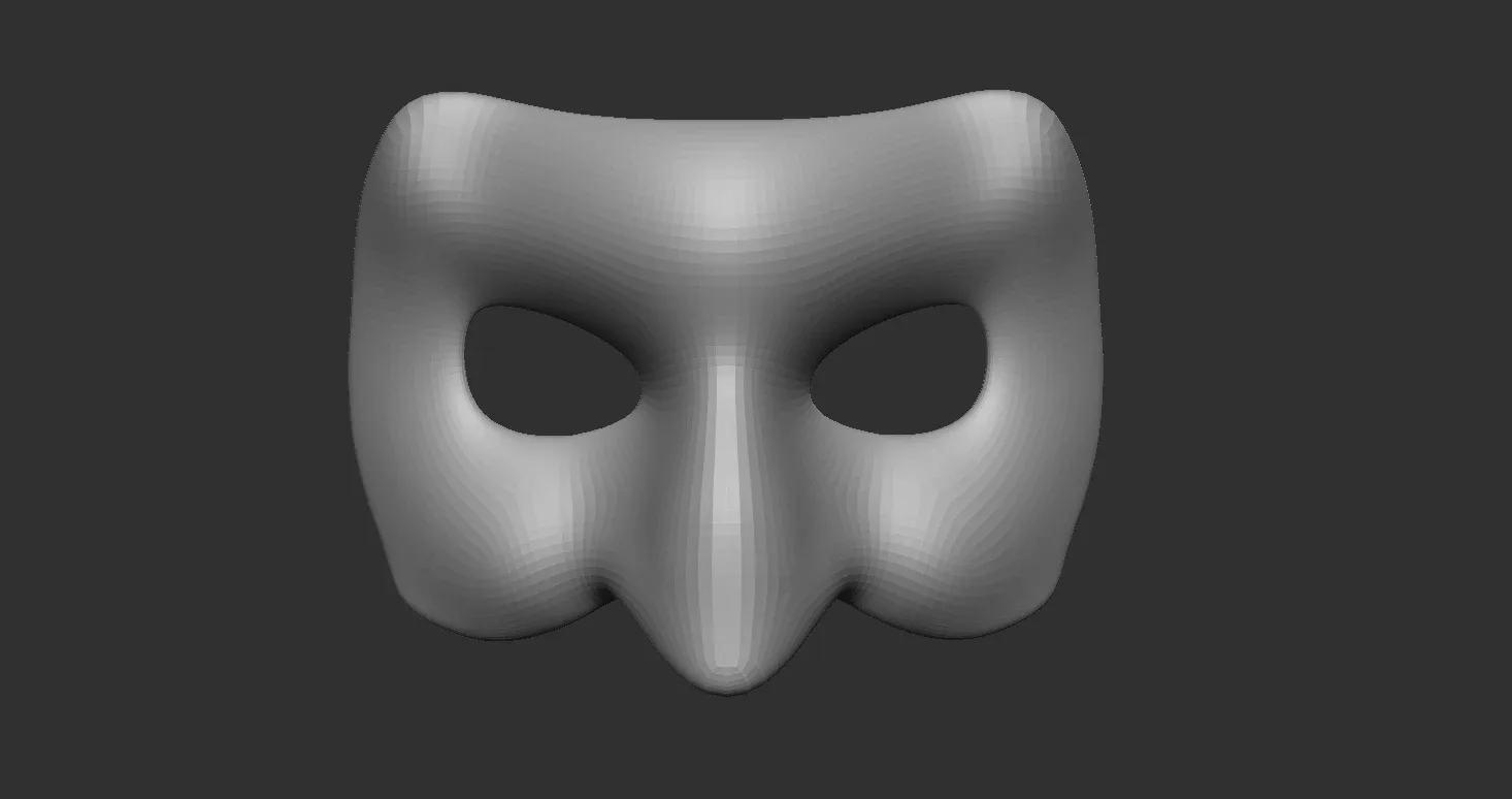 20 Carnival or theater mask base - FlippedNormals