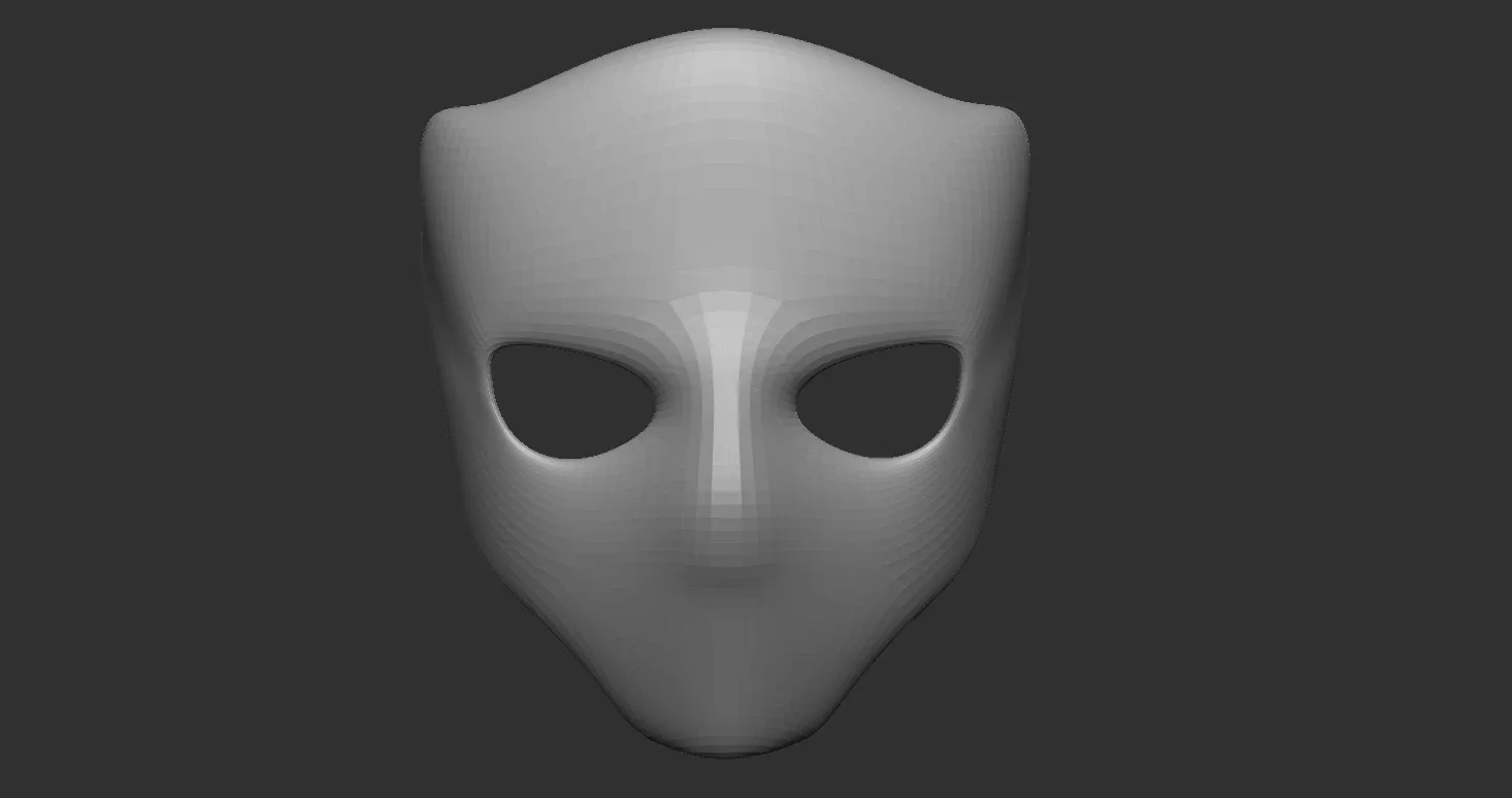 20 Carnival or theater mask base - FlippedNormals