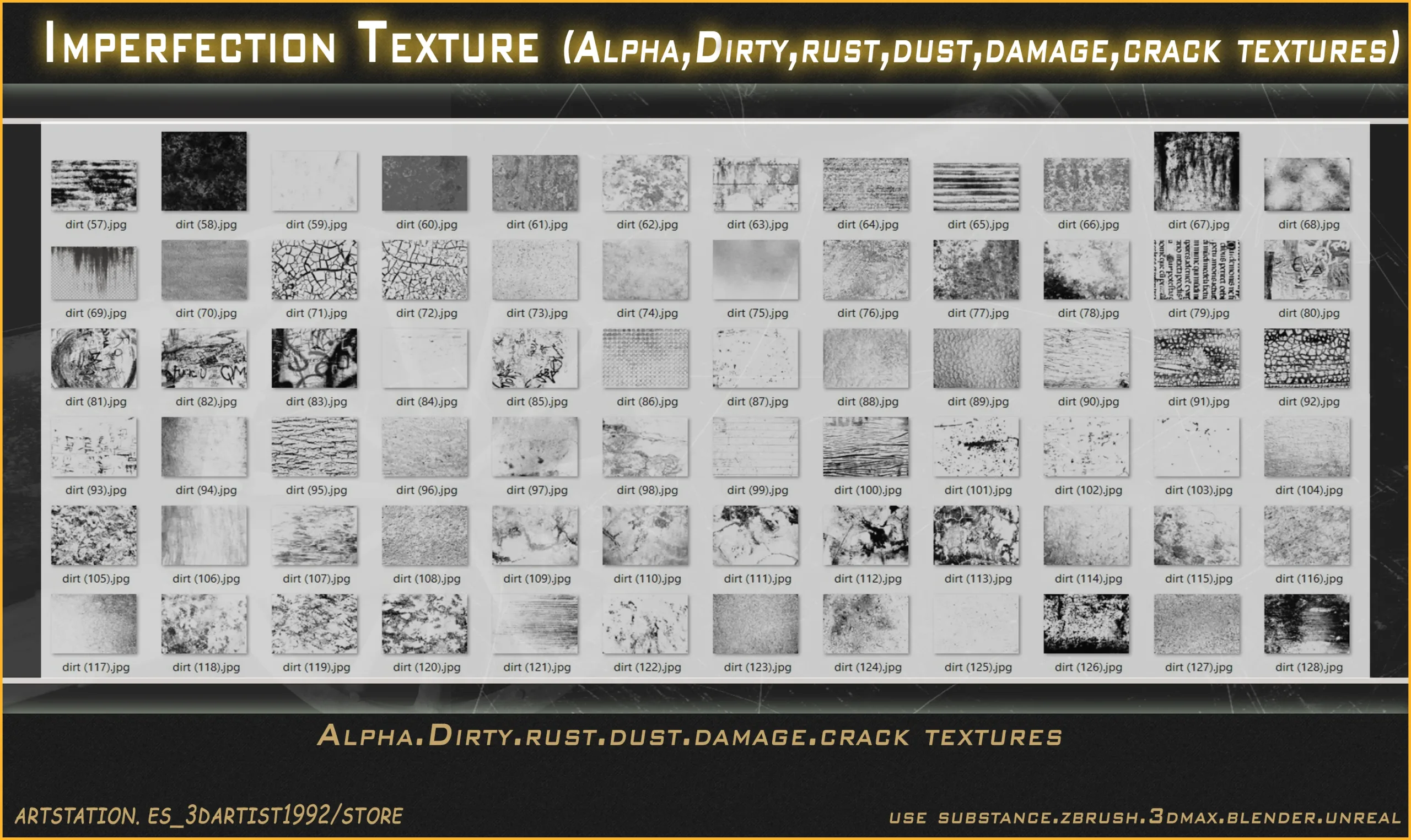 255 Imperfection Texture Alpha - FlippedNormals