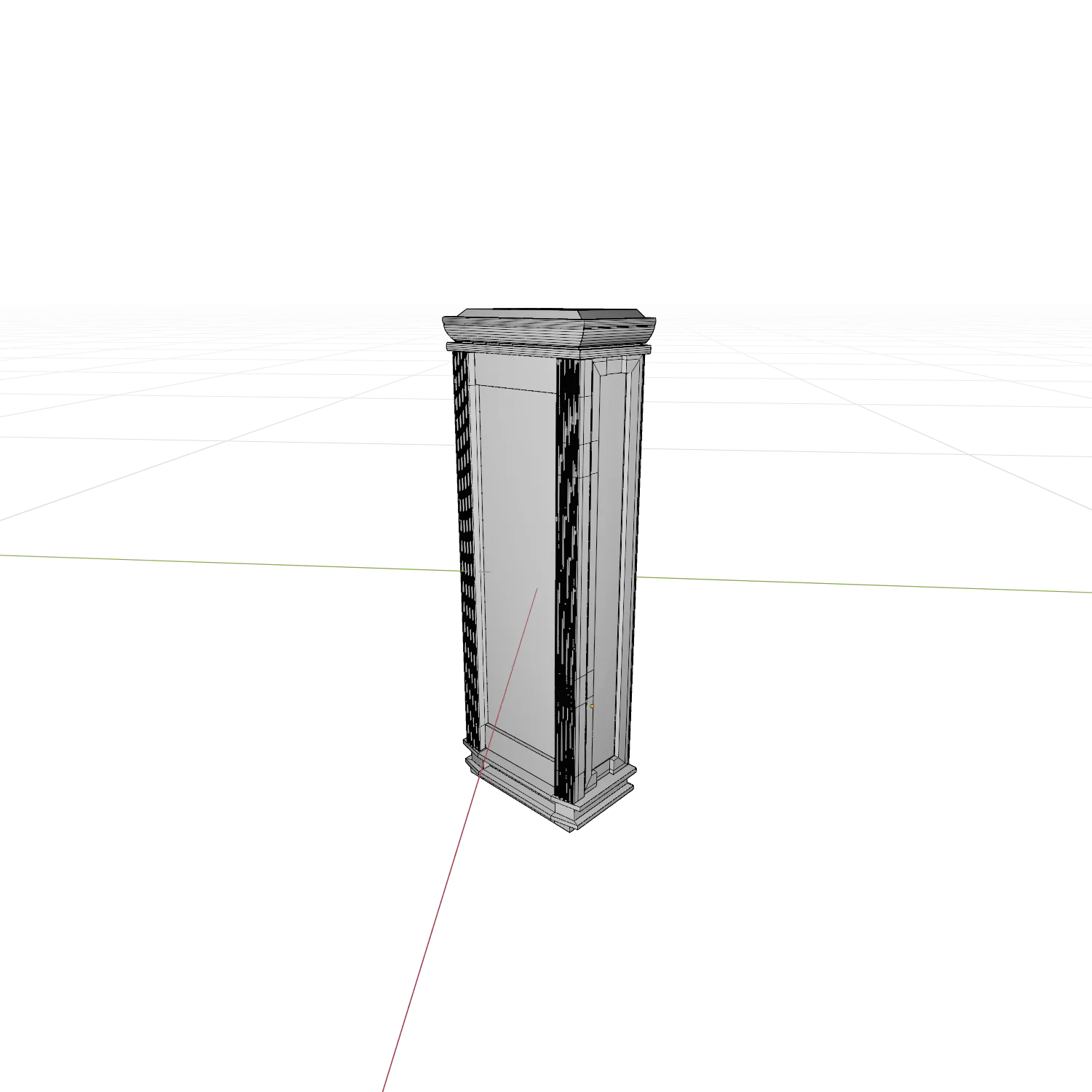 classical wooden wall clcok - FlippedNormals