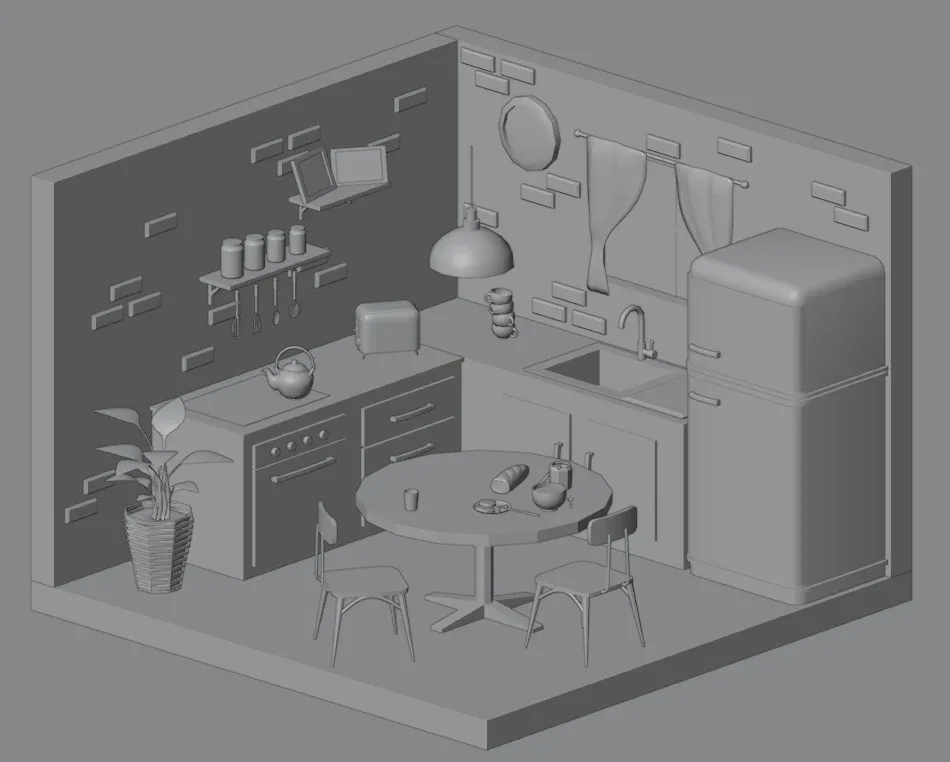 Kitchen - FlippedNormals