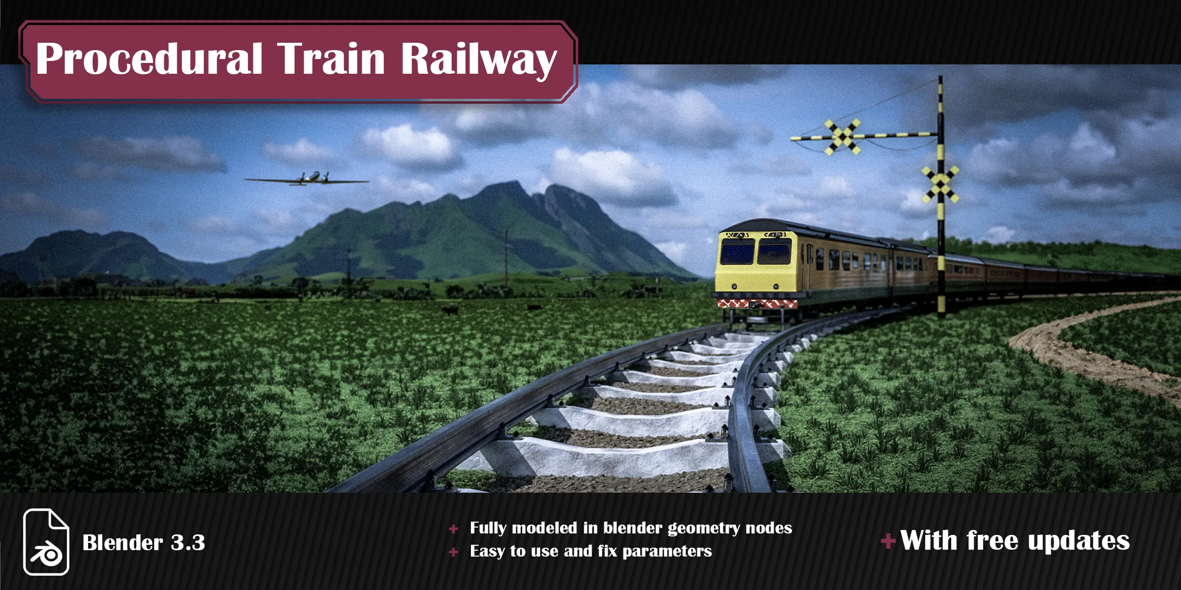 Procedural Train Railway Track - FlippedNormals