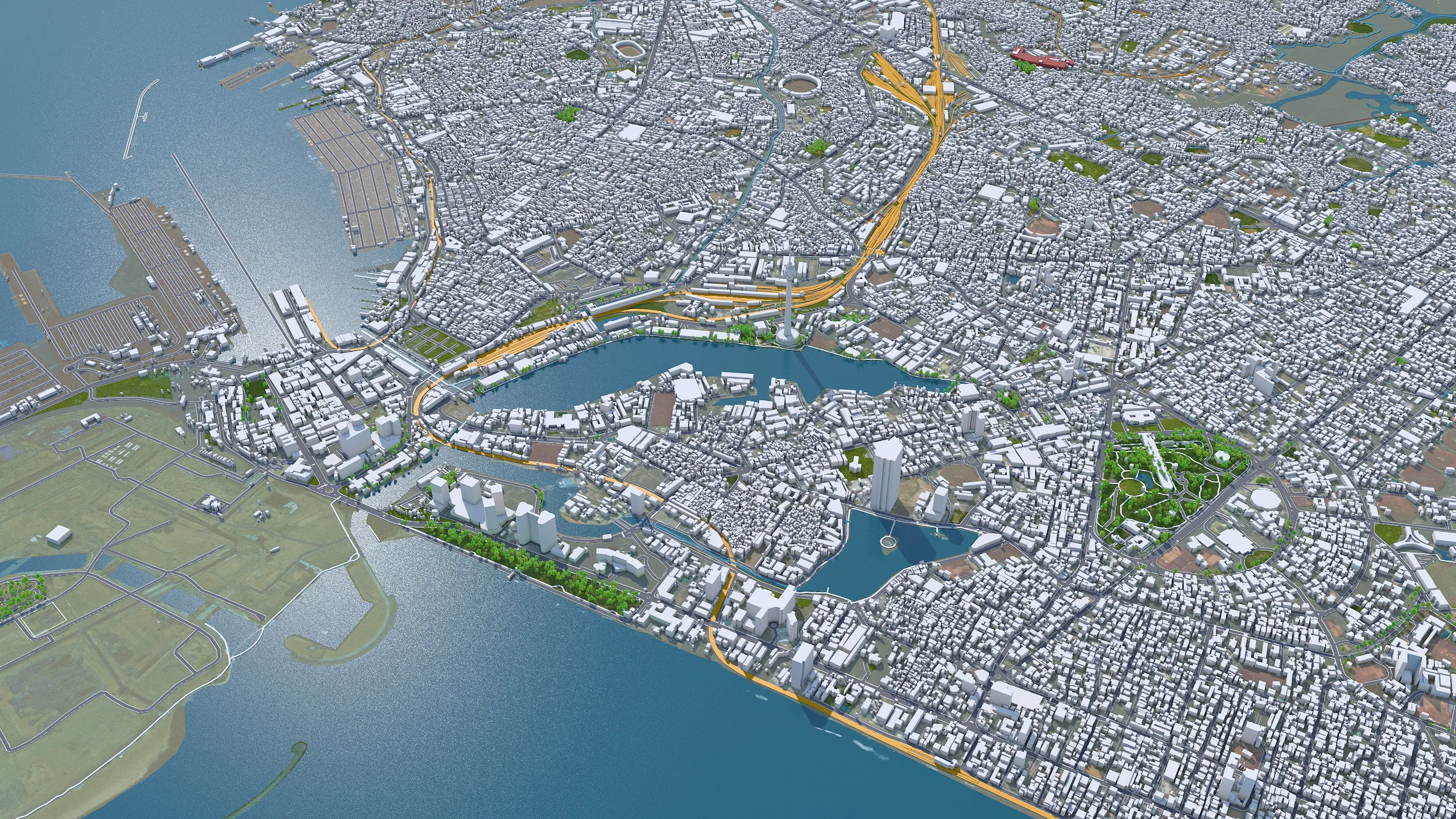 Colombo city Sri Lanka 3d model - FlippedNormals